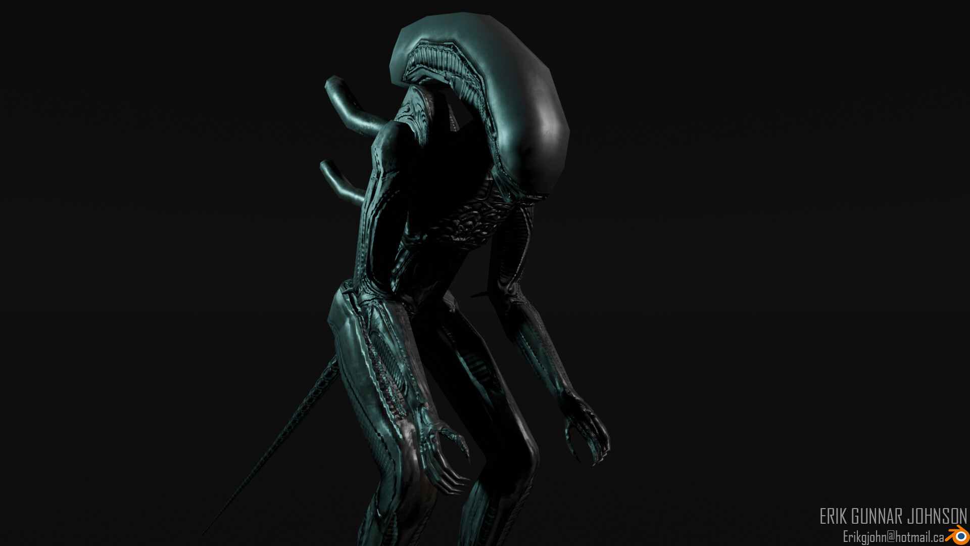 Erik Gunnar Johnson - Xenomorph Low Poly