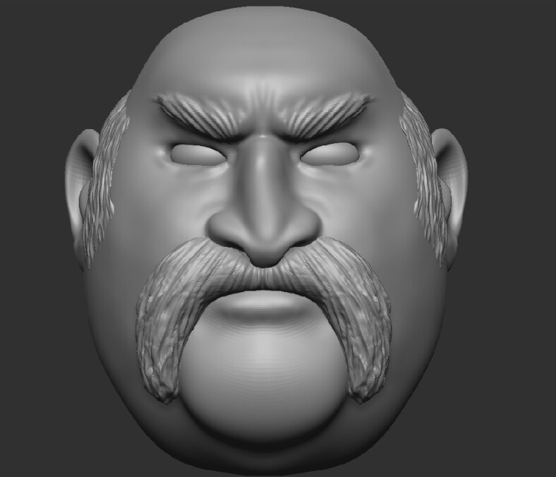ArtStation - man head zbrush