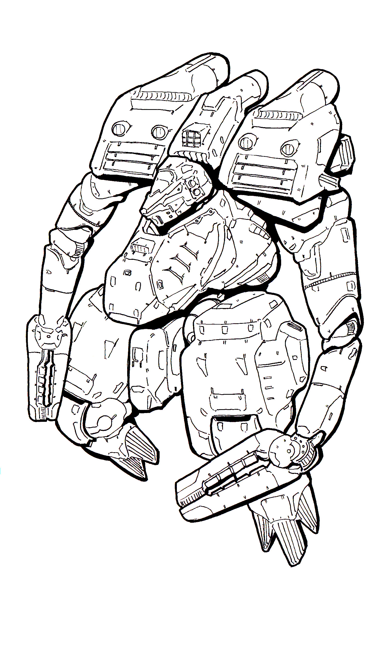 ArtStation - Marine Salvage Mech