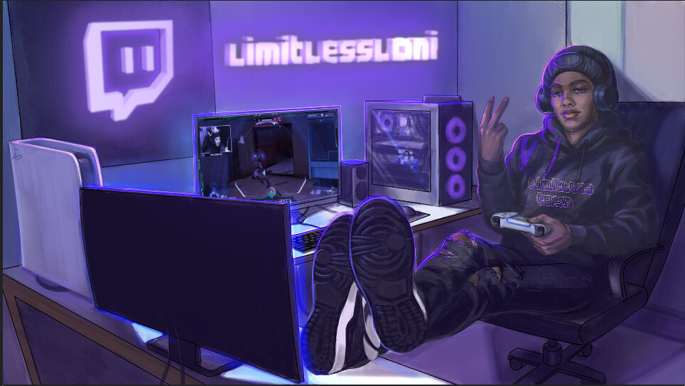ArtStation - Limitless Loni Twitch Overlay