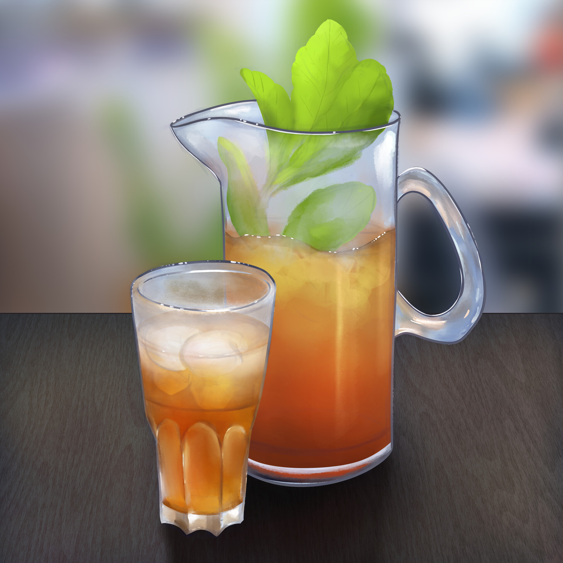 ArtStation - Iced Tea Still Life