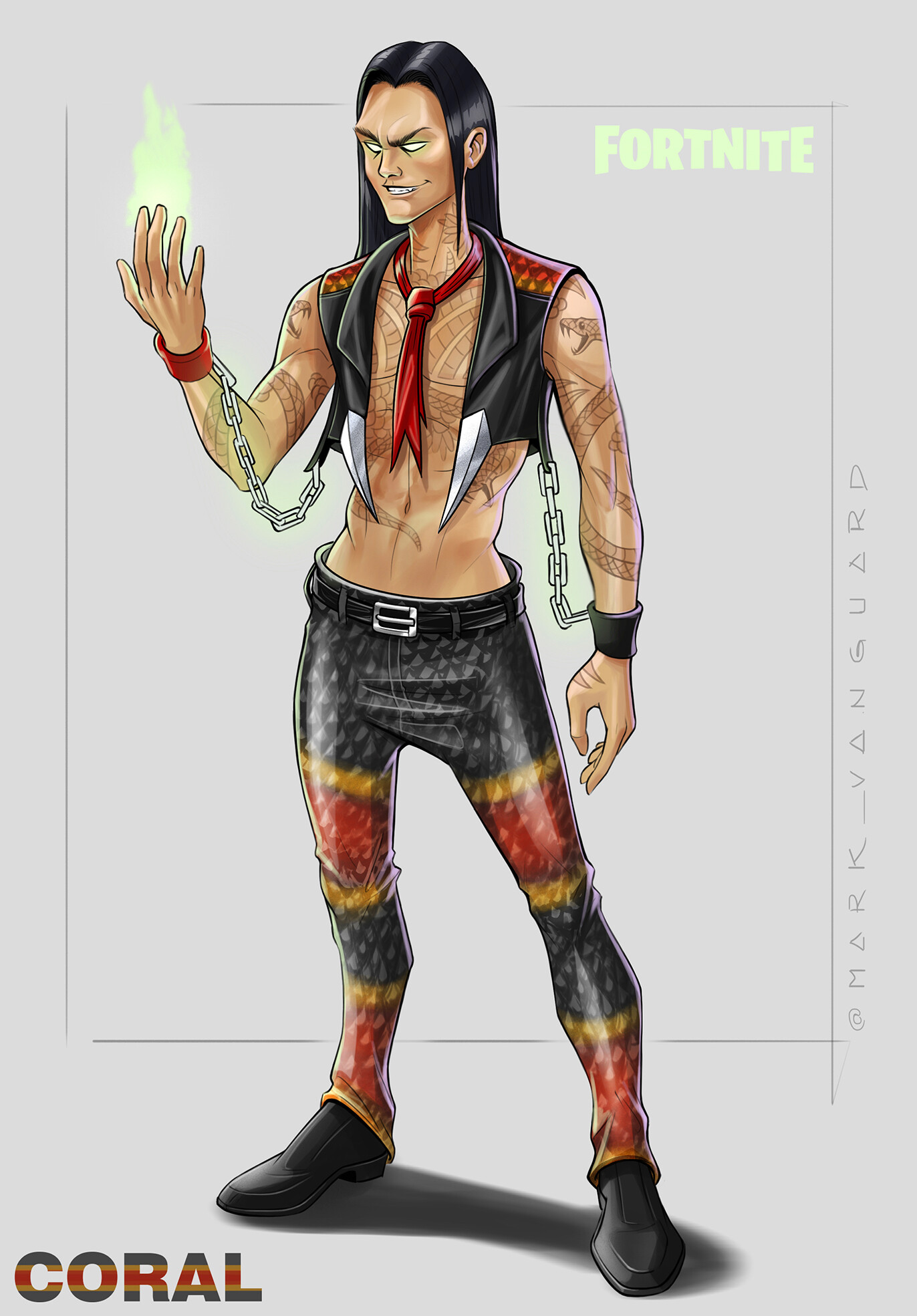 ArtStation - coral snake skin concept