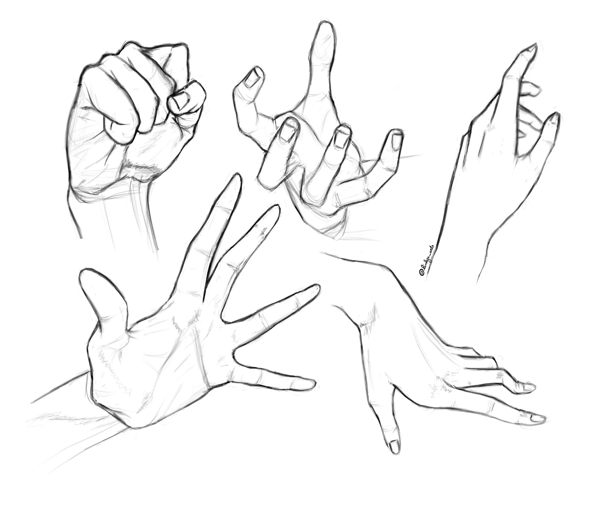 ArtStation - Hand Sketchs