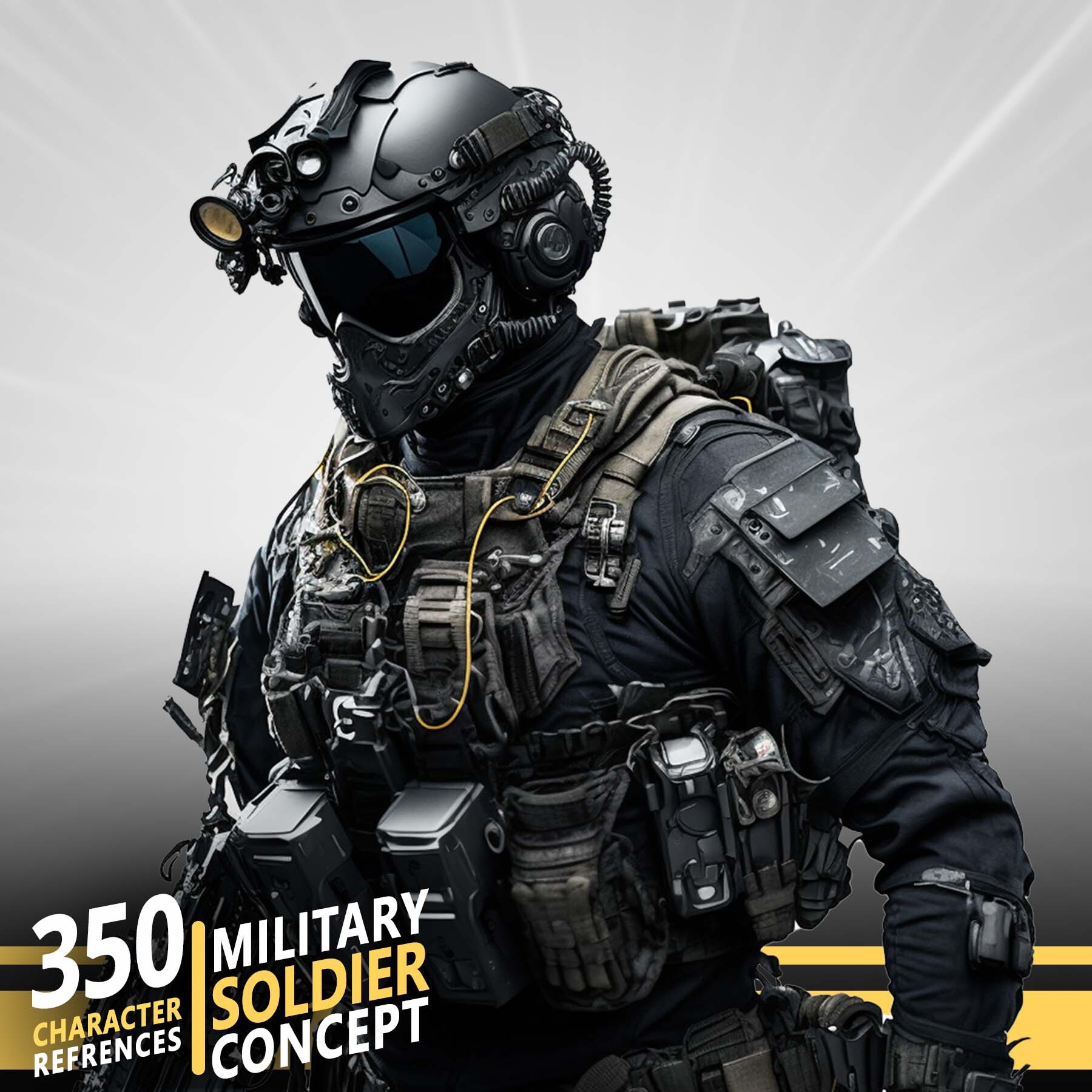 ArtStation - 350 Military Slodier Concept - Character references