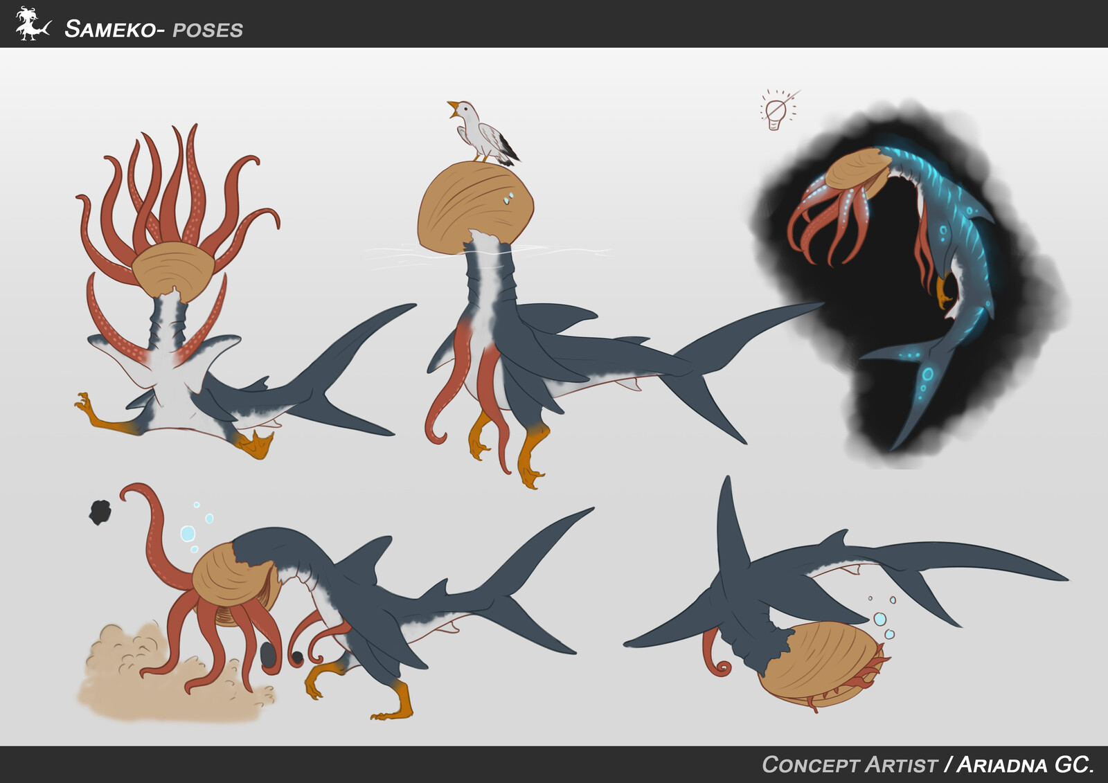 Ahrikima AGC - Creature concept - Sameko