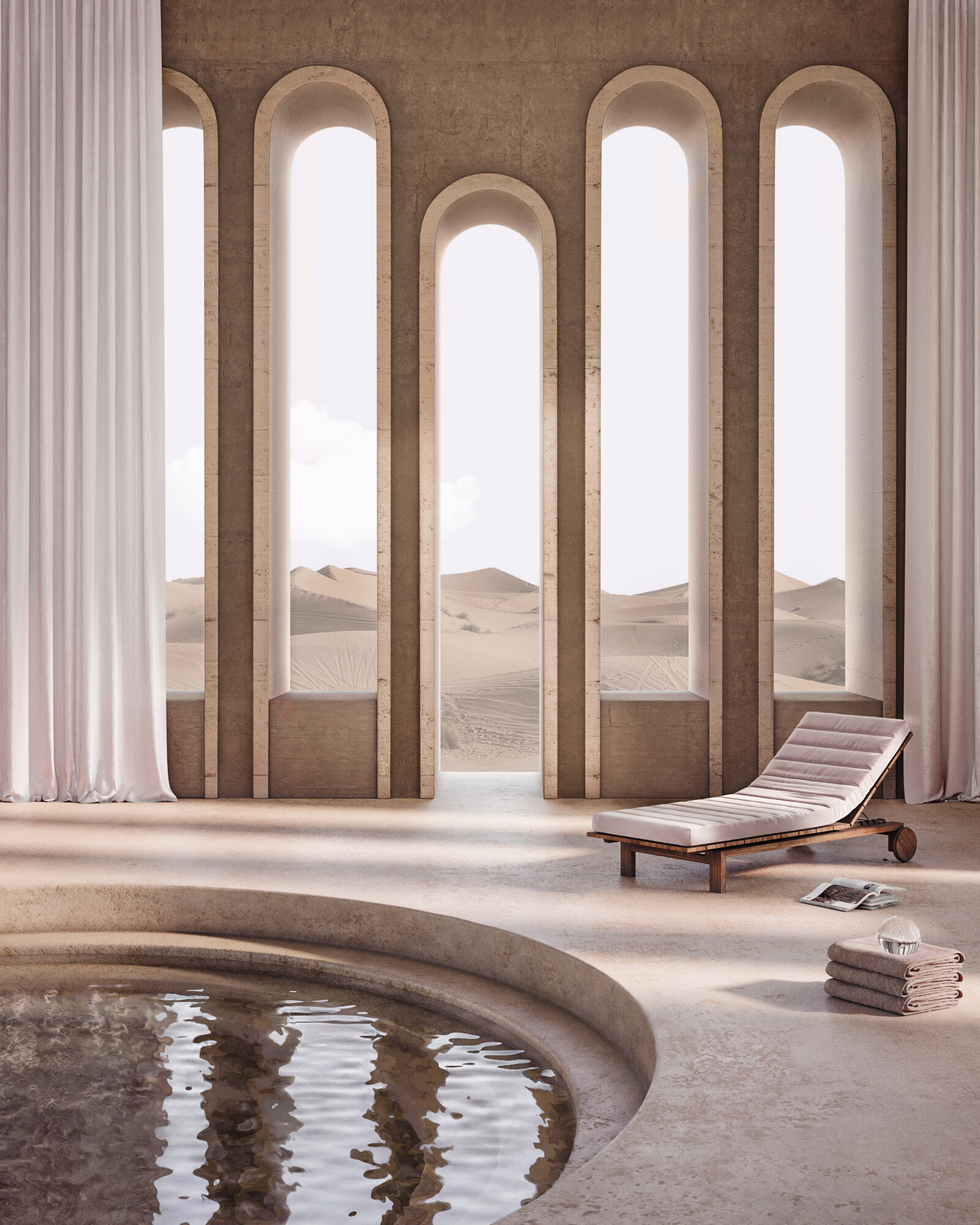 ArtStation - SURREAL SPA INTERIOR