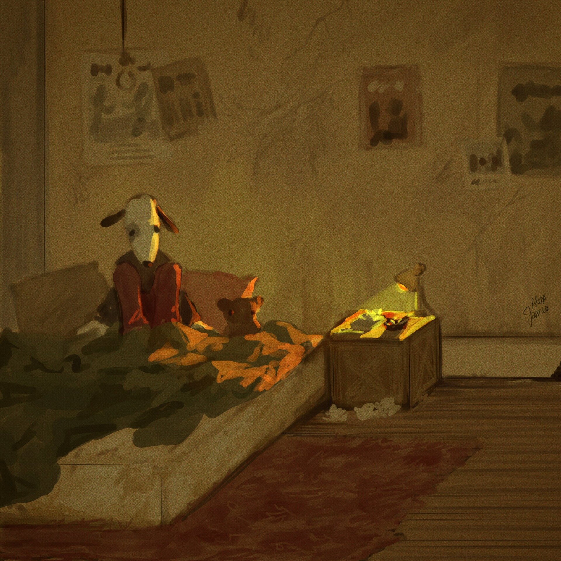 ArtStation - Sad Dog