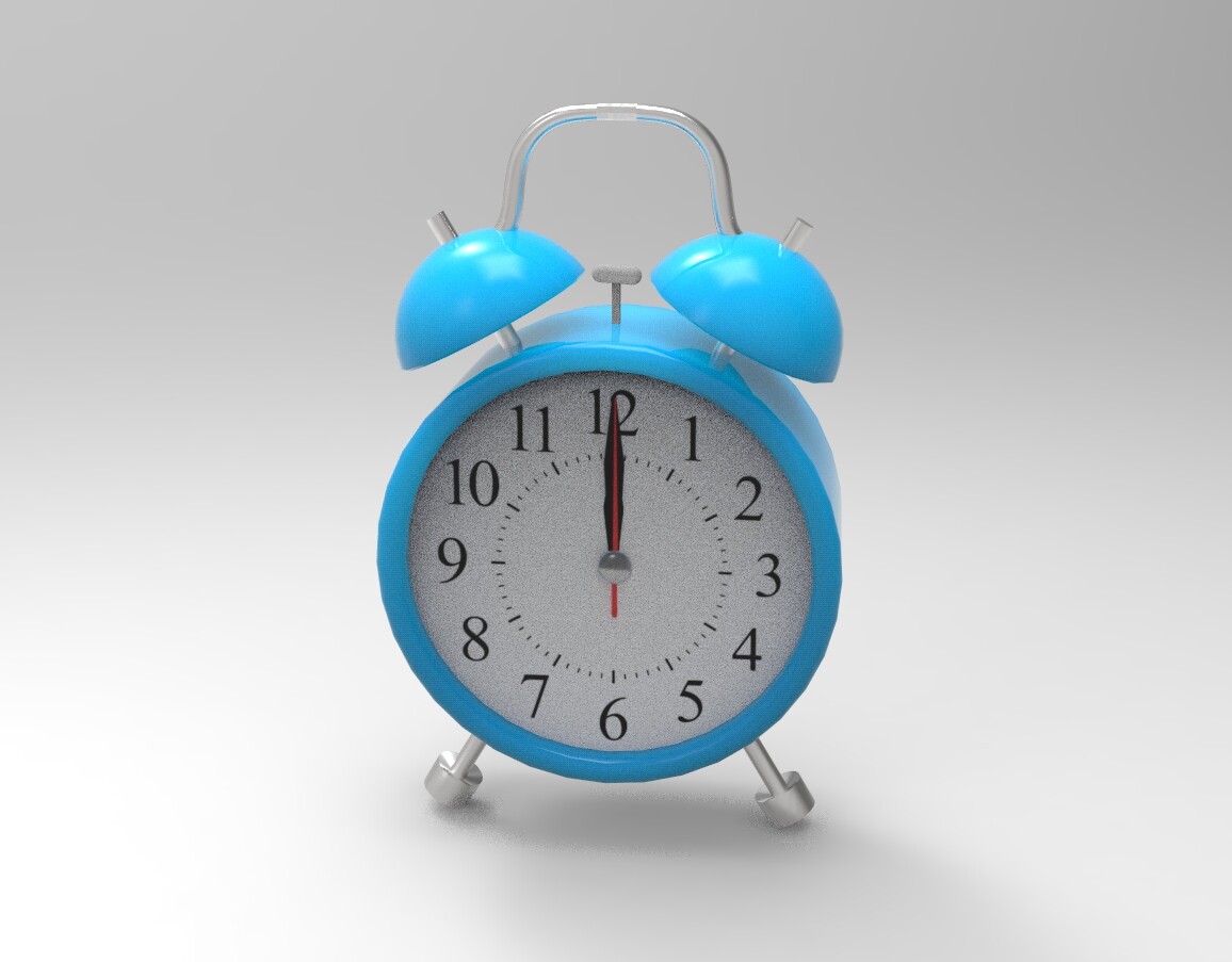 ArtStation - a 3d clock made by me in maya