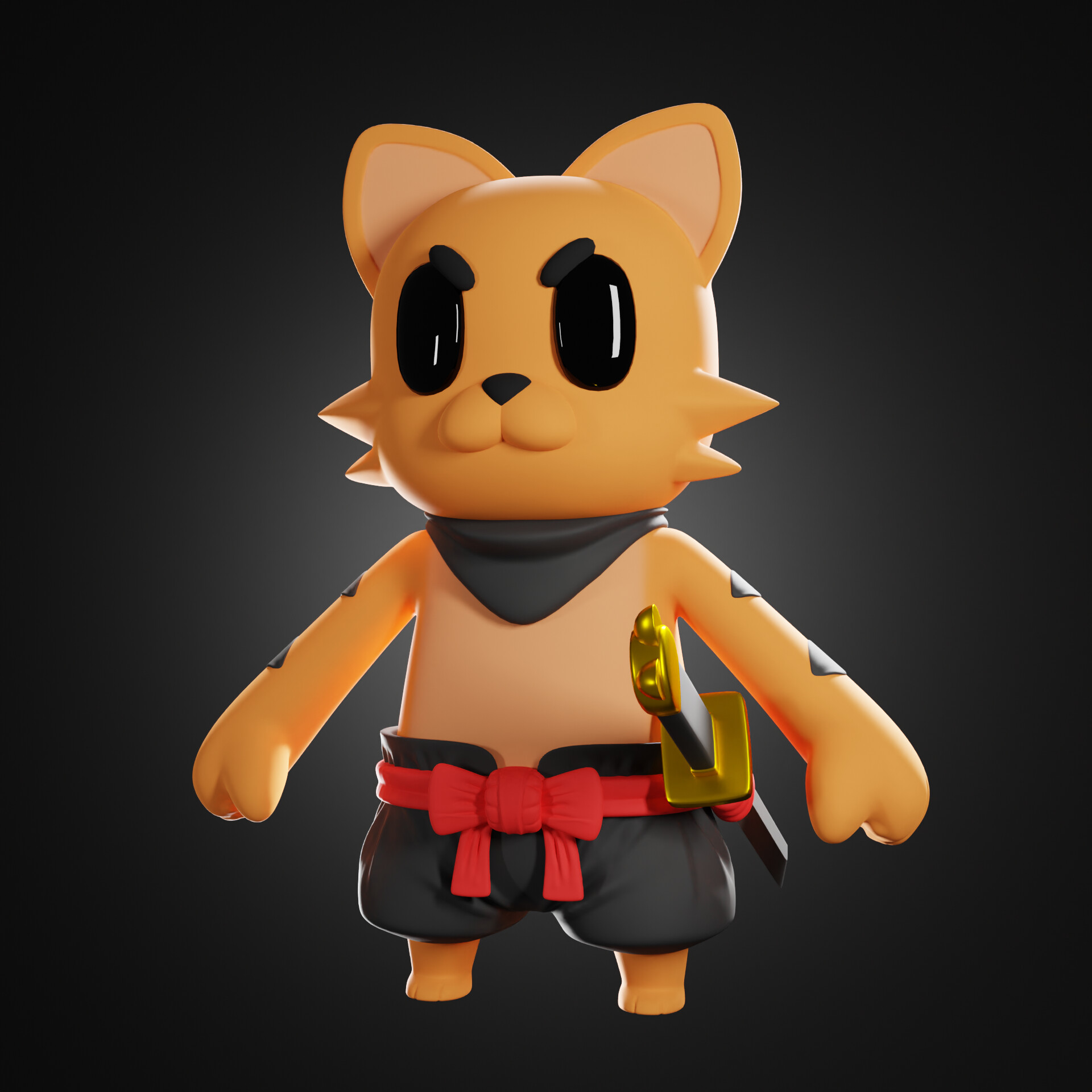 ArtStation - Cat ninja (Sculpt)