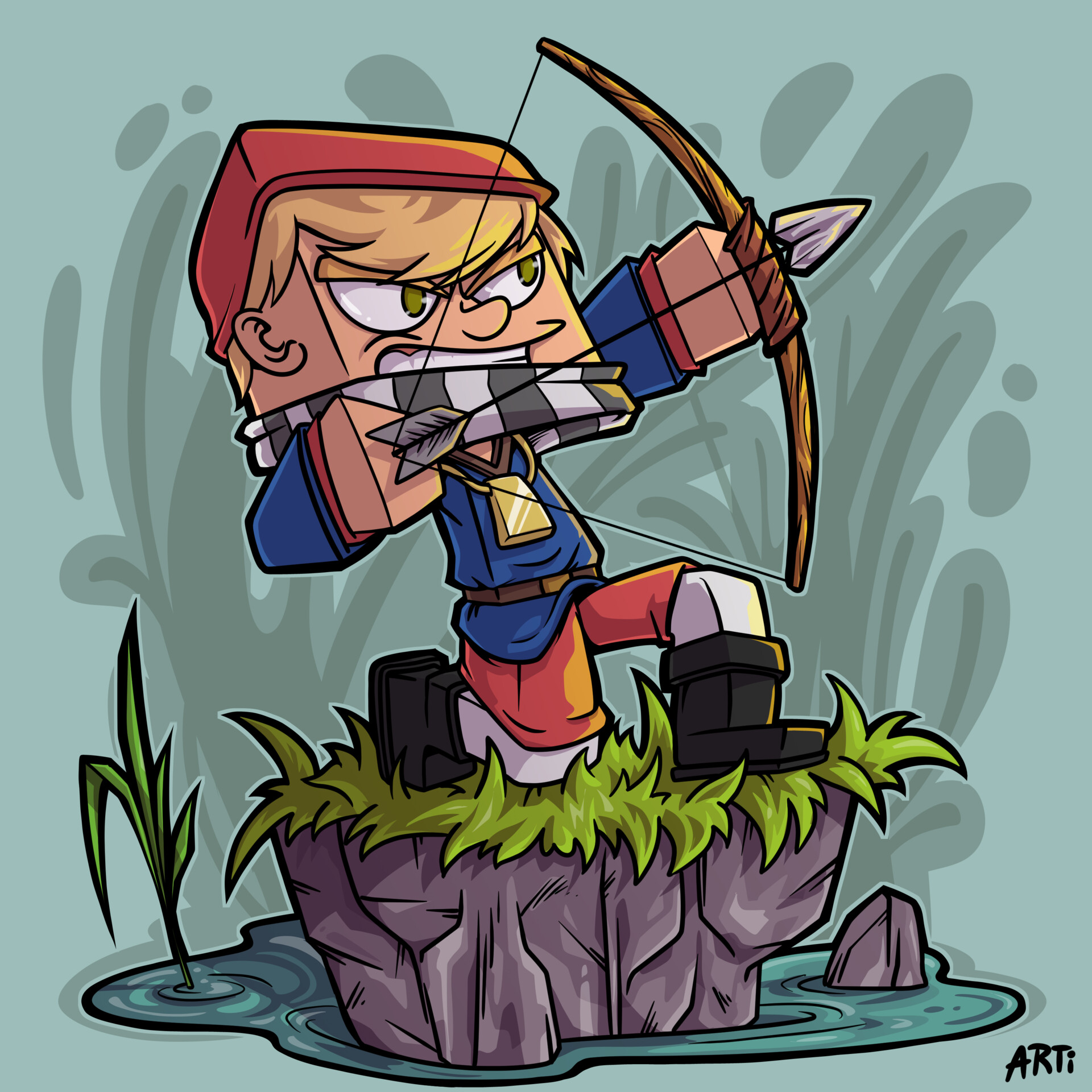 ArtStation - Minecraft fanart artwork "byStegi"