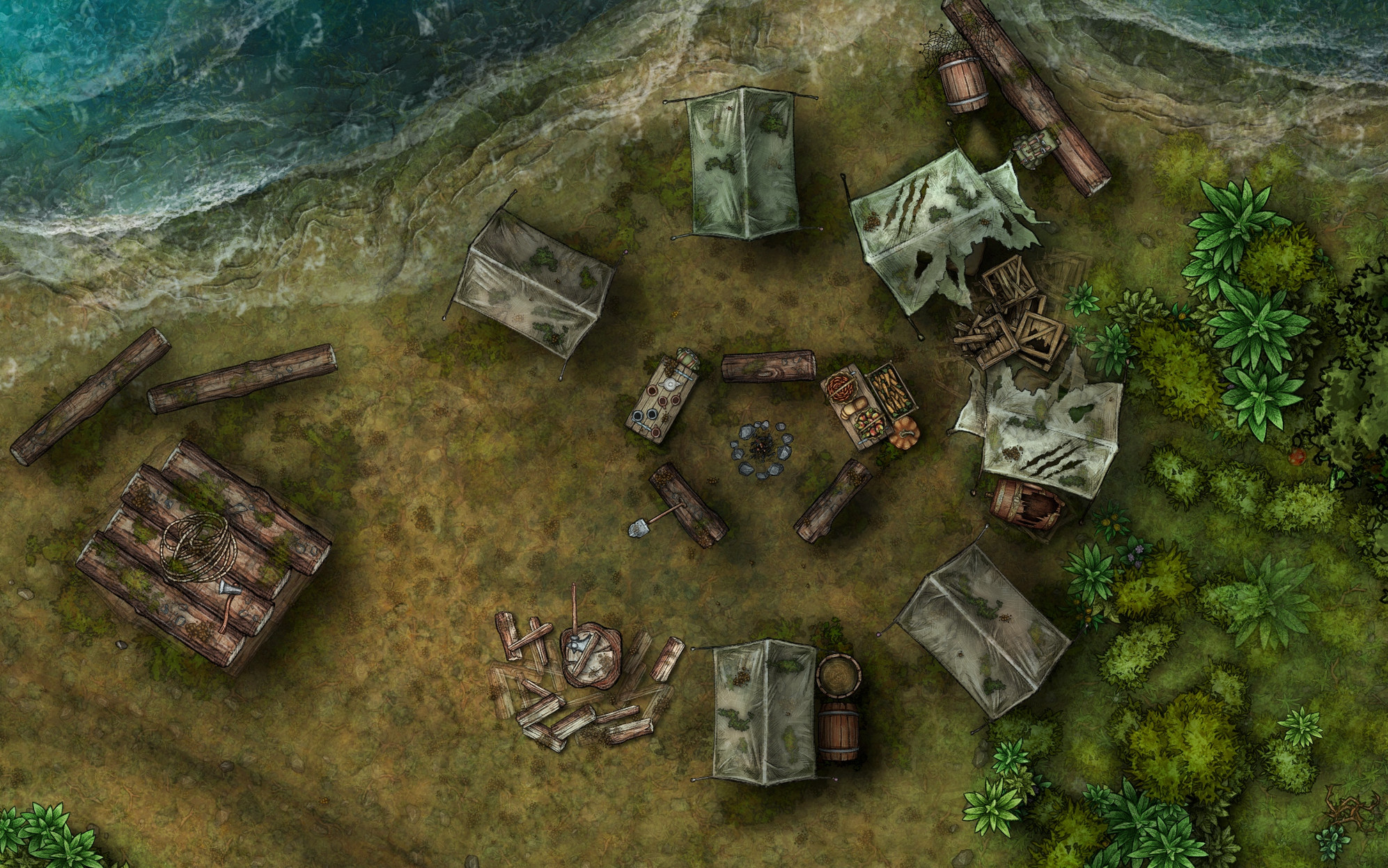 Detailed Dungeons - Loggers' Camp (Day)