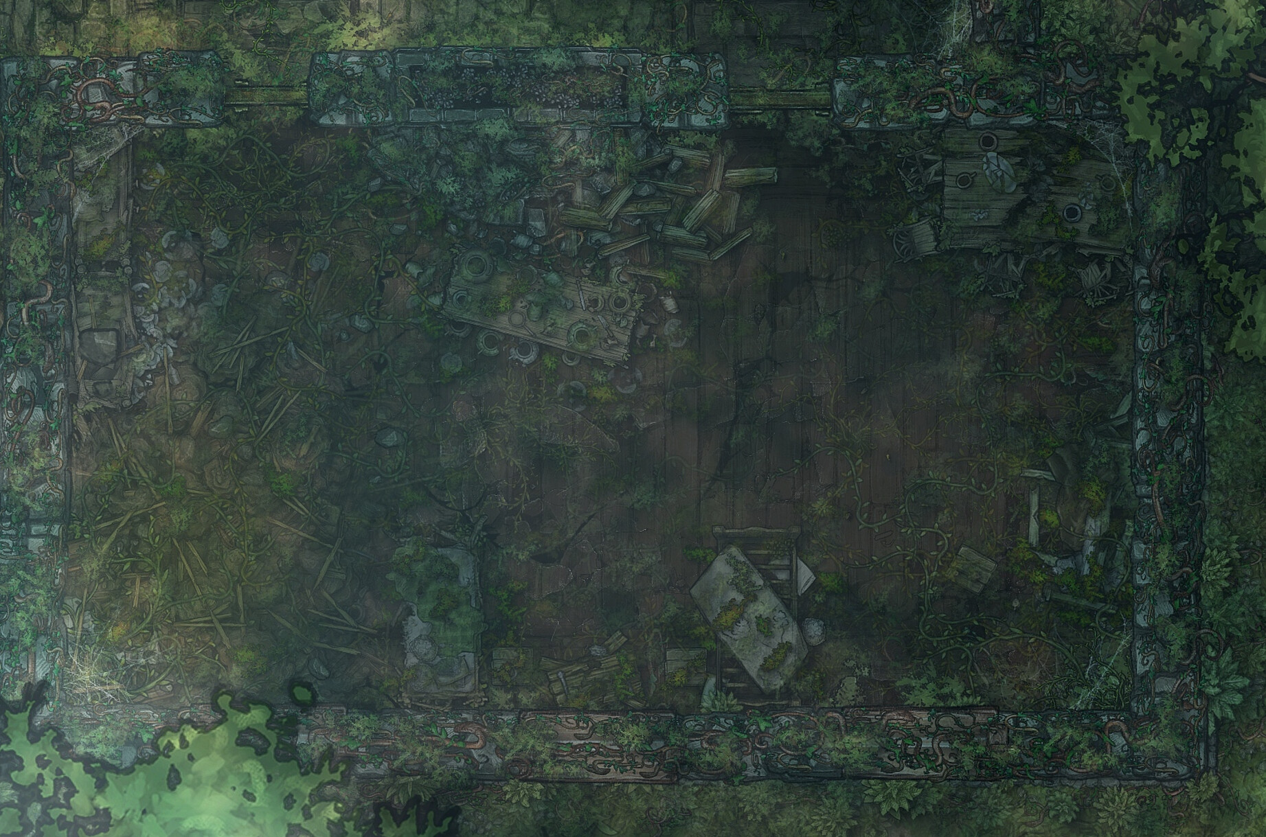 Detailed Dungeons - Woodland Manse (1st Floor) (Day)