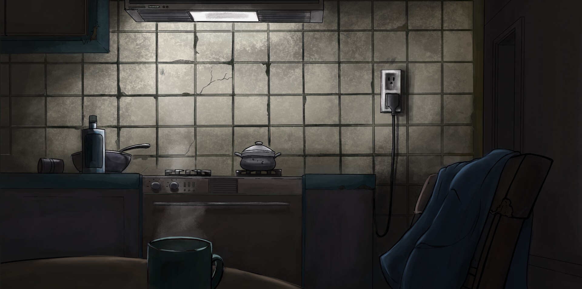 ArtStation - Moody Kitchen - Environment Concept