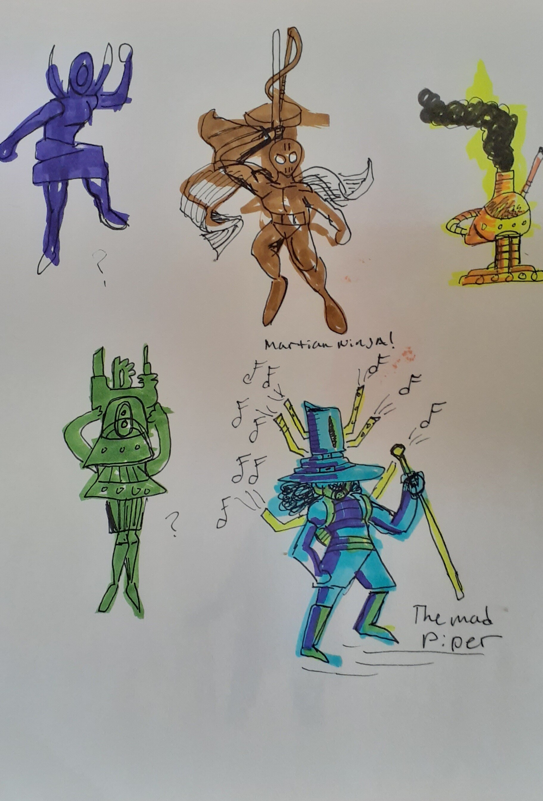 ArtStation - ink blot character study