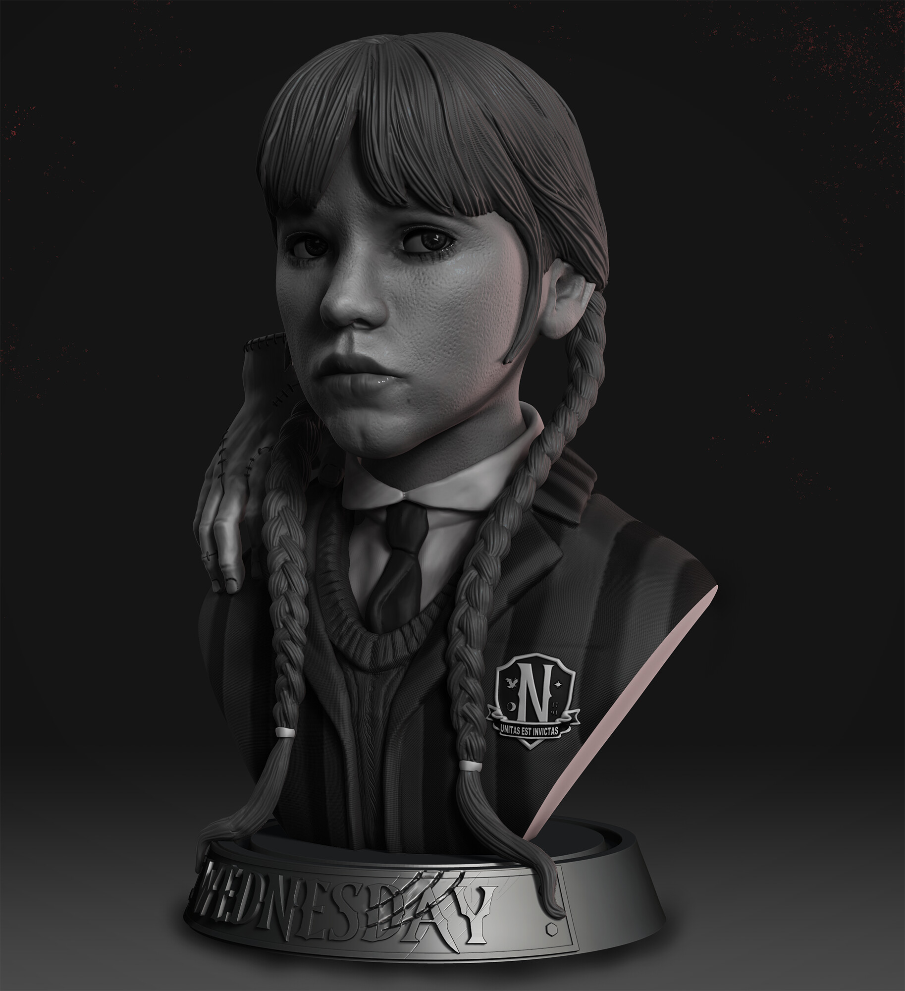 ArtStation - Wednesday for 3D Print