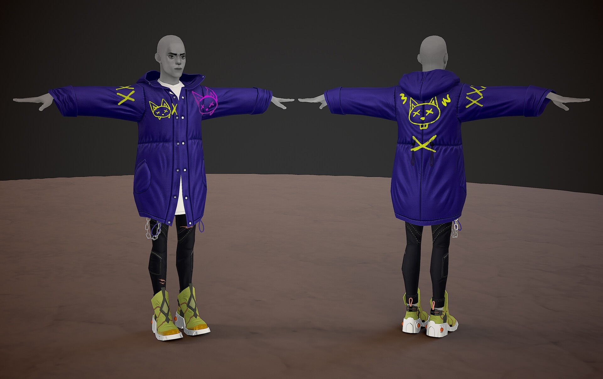 Vlad Marchenko - The texture of the clothes according to the reference