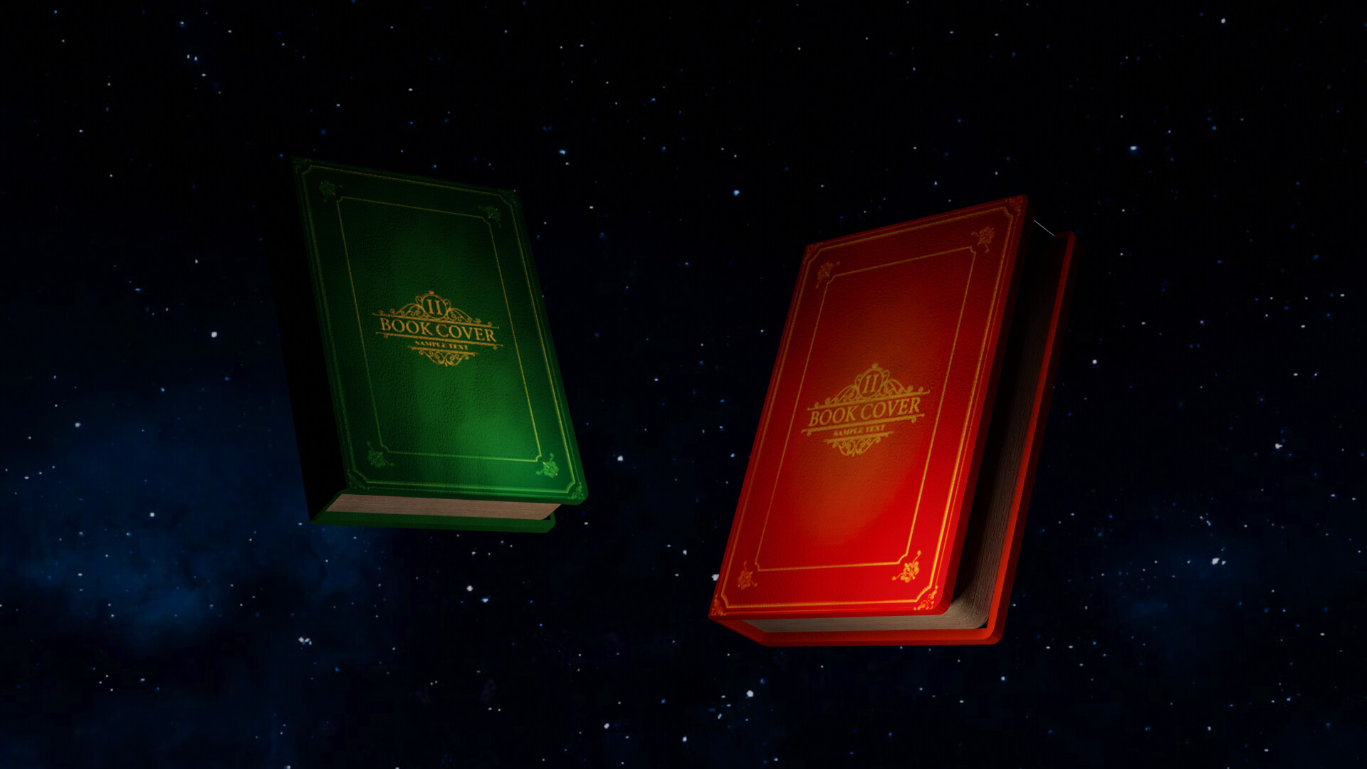 ArtStation - Mysterious Books In Space.