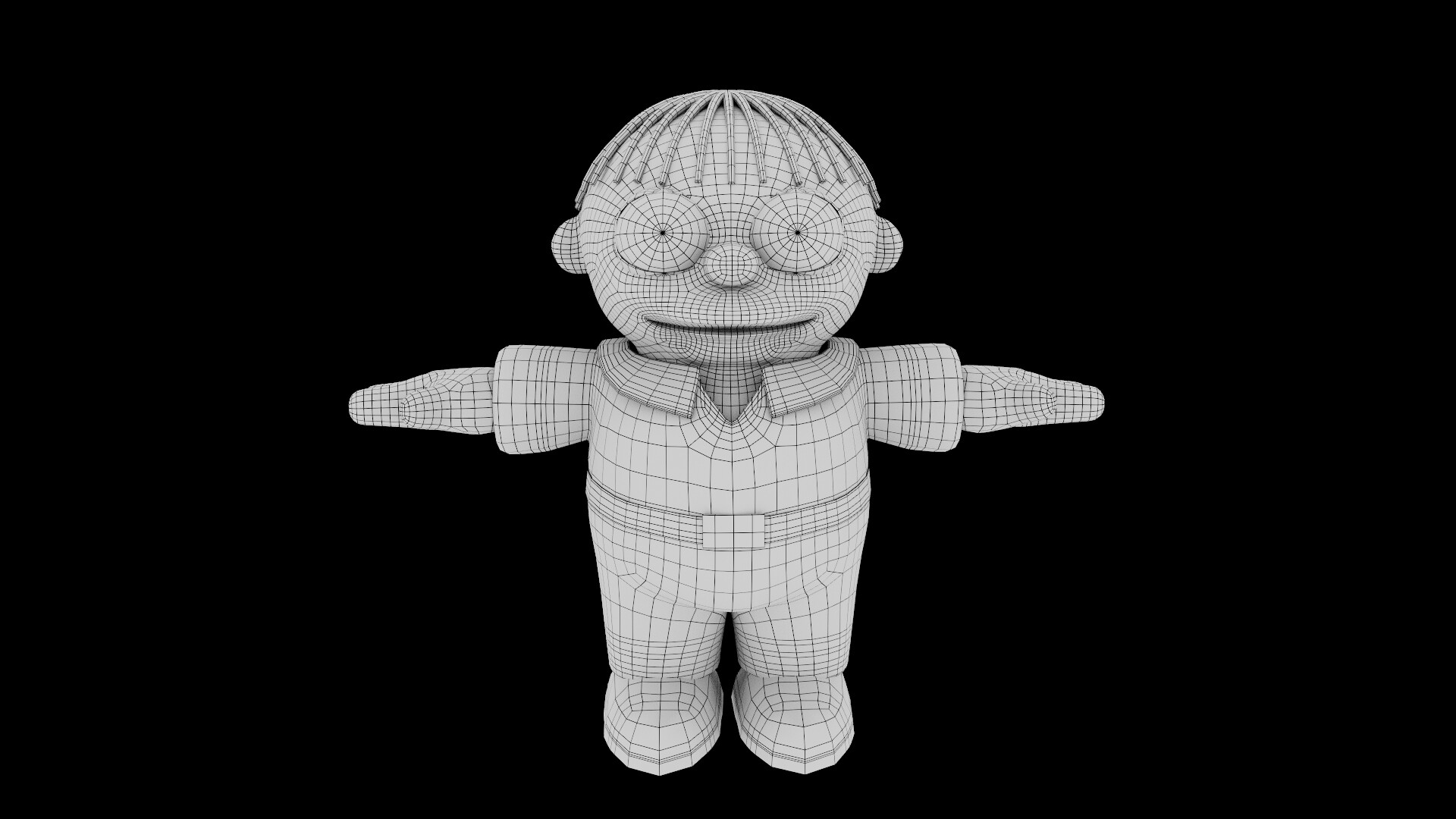 ArtStation - 3D Ralph Character - Model and Wireframes