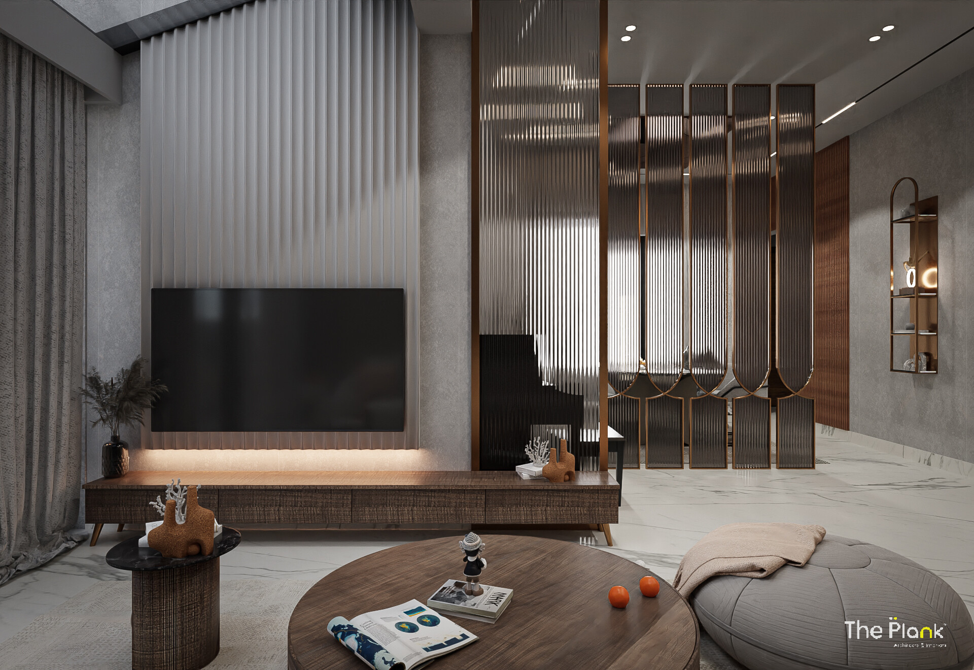 ArtStation - Living TV unit_SPR Skycity