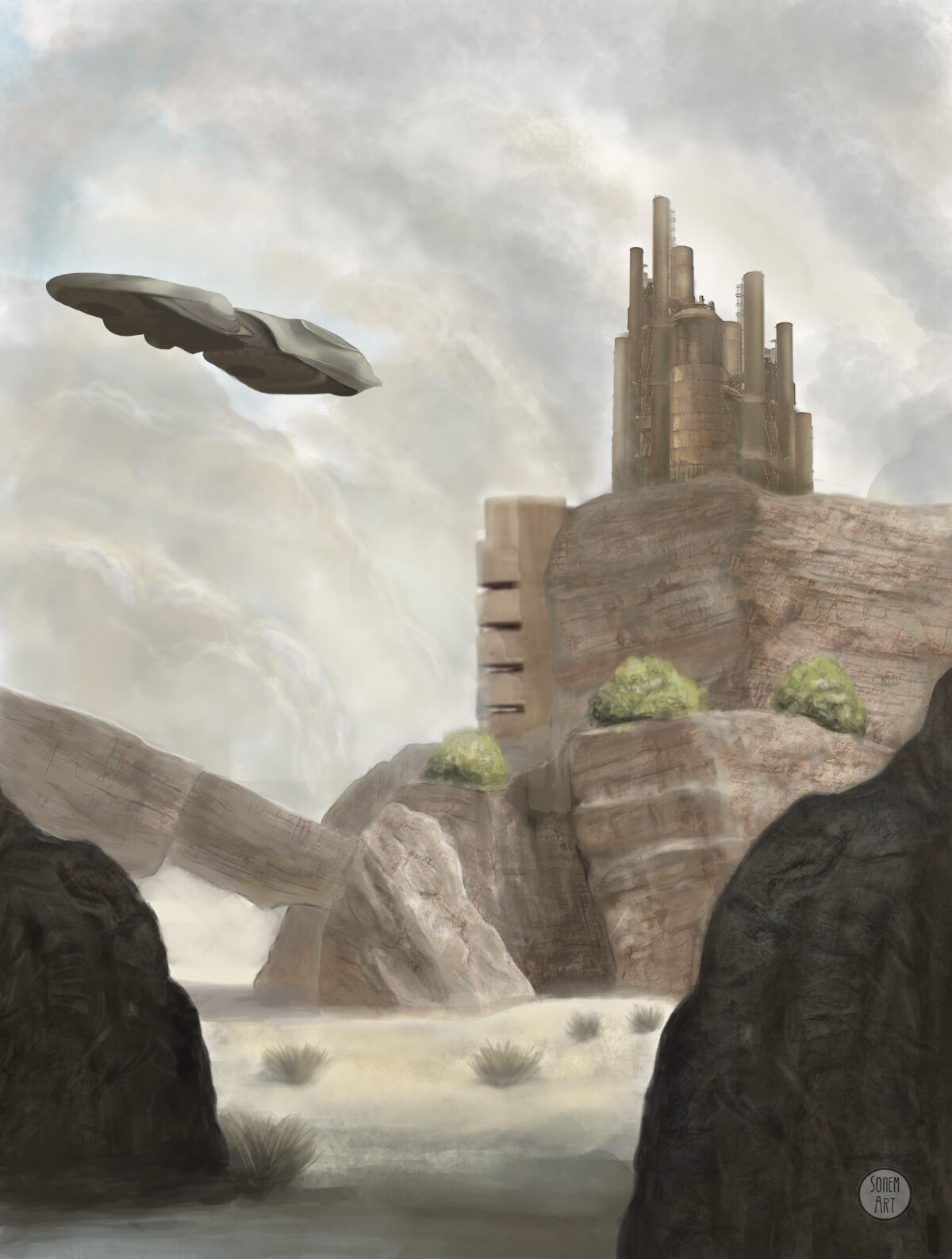 ArtStation - Sci fi desert