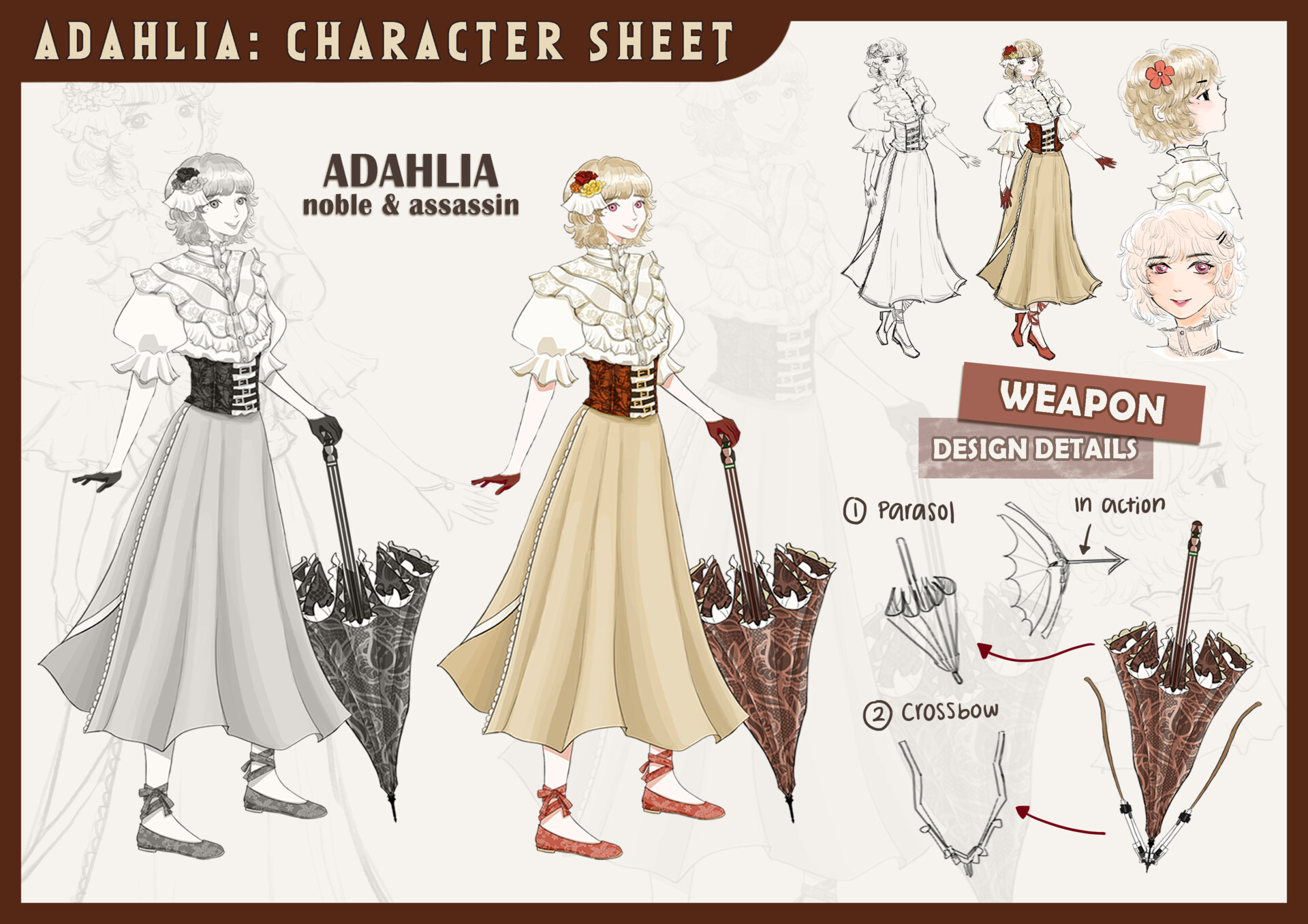 ArtStation - [OC] Noble Lady character for a school assignment