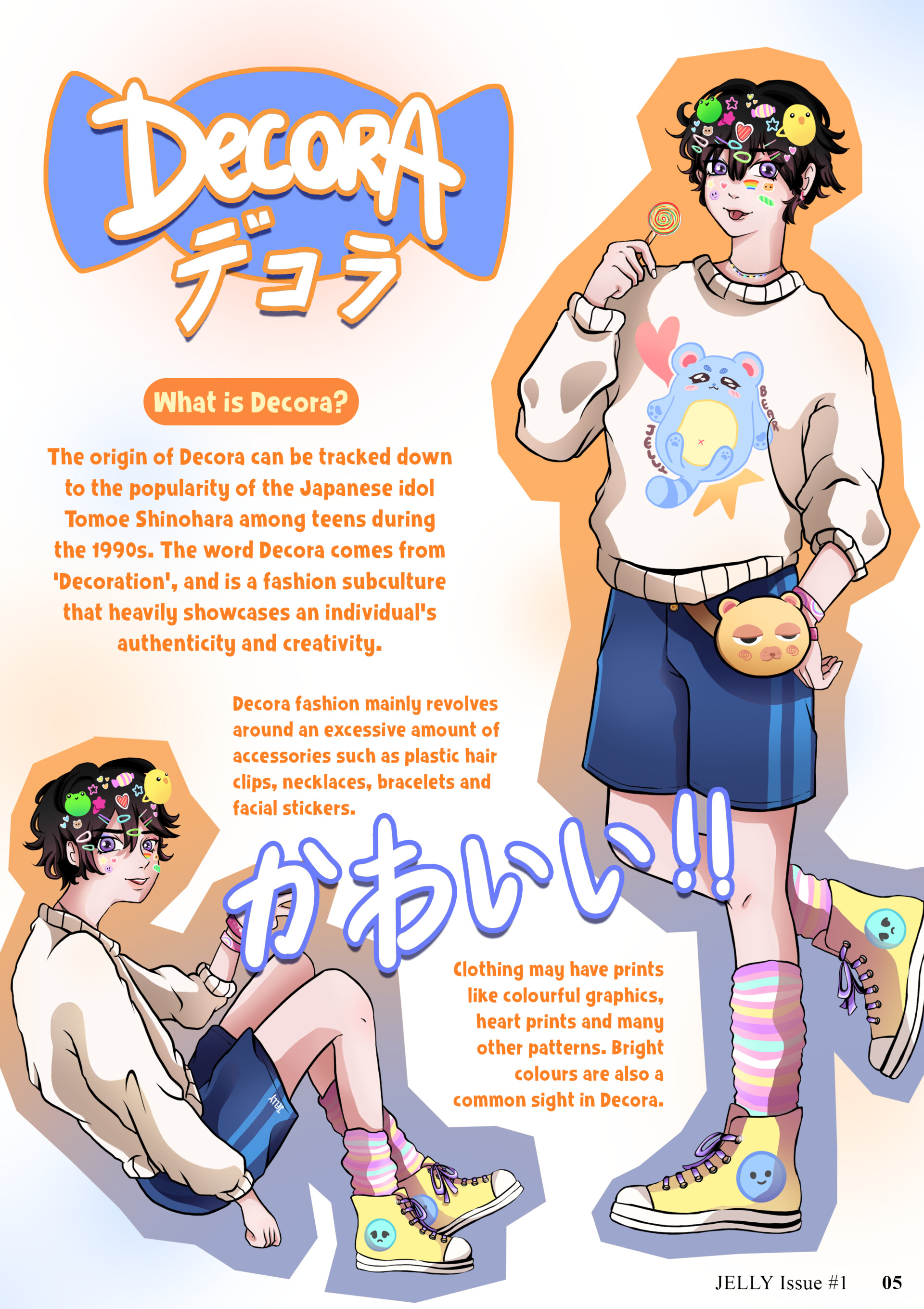 ArtStation - [OC] Decora fashion magazine page