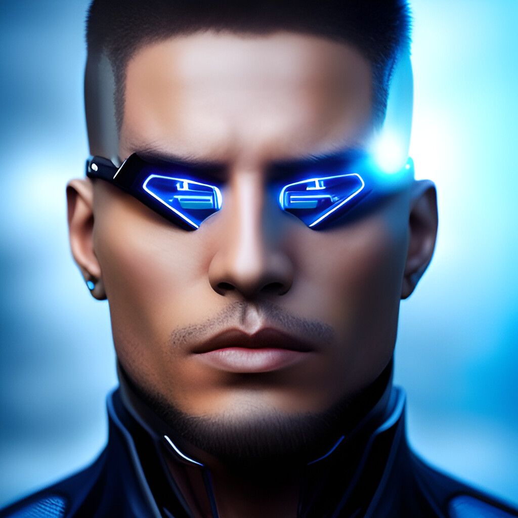 ArtStation - Futuristic portrait (Utopunk)