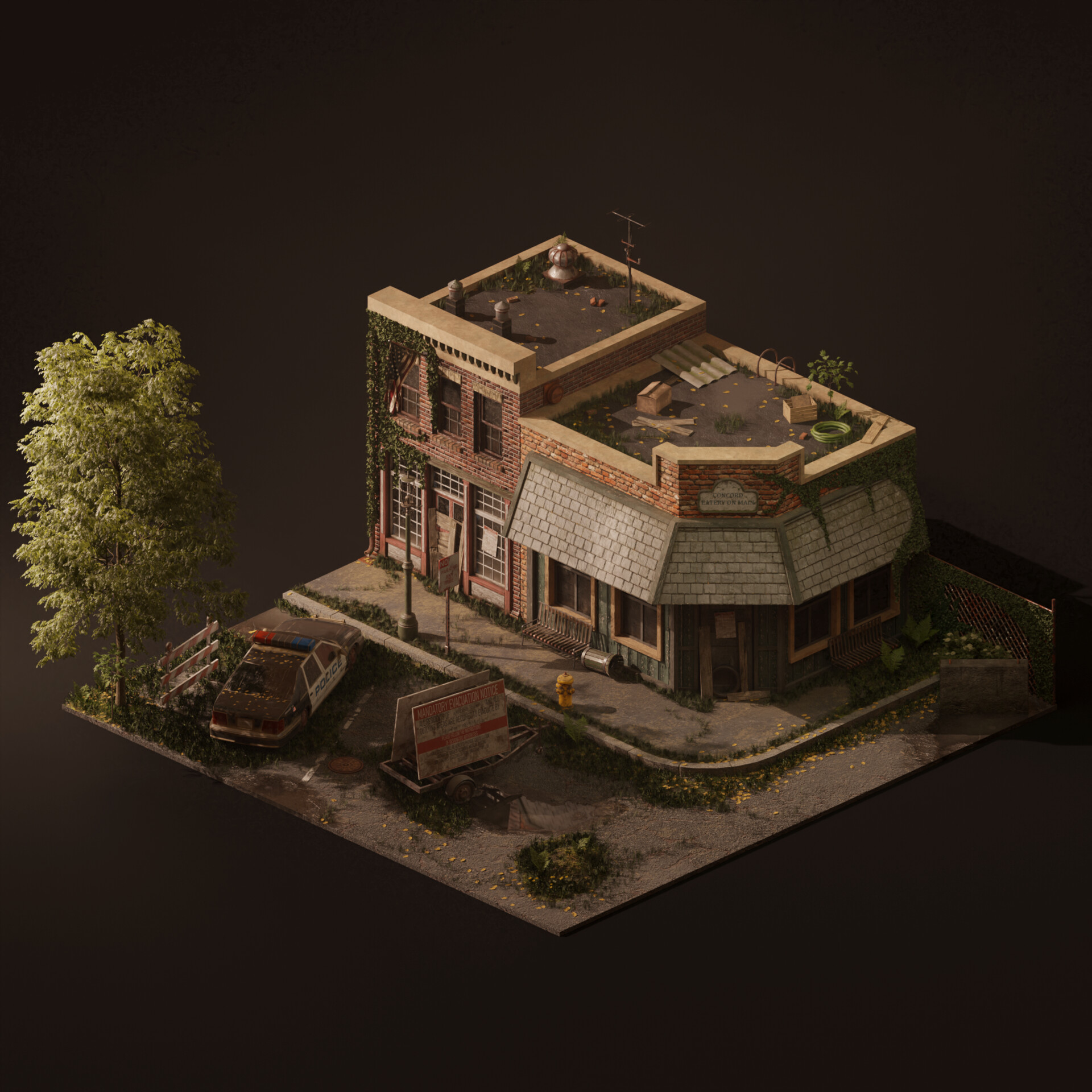 ArtStation - Bill's Town Diorama