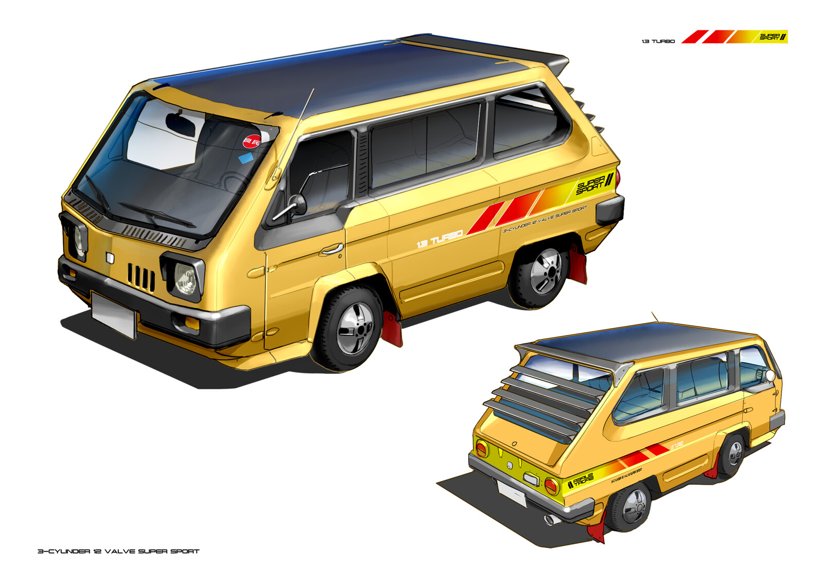AST21 - 1980s 'Cool Minivan' Turbo Sport II