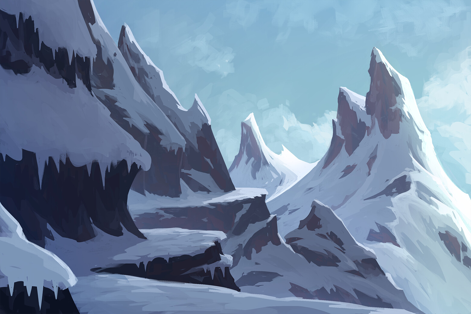 ArtStation - "Ice path" 17/365