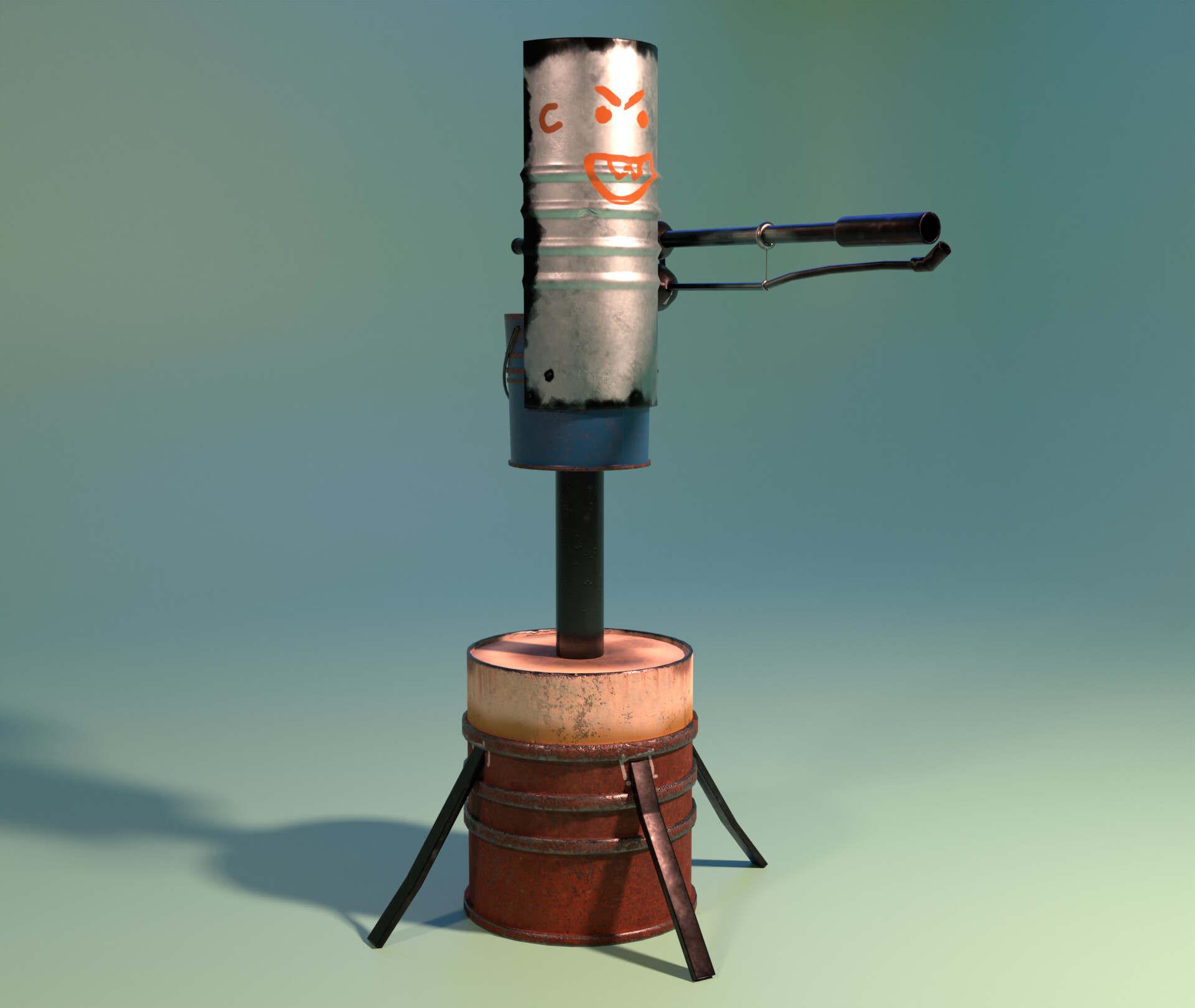 ArtStation - Flame turret