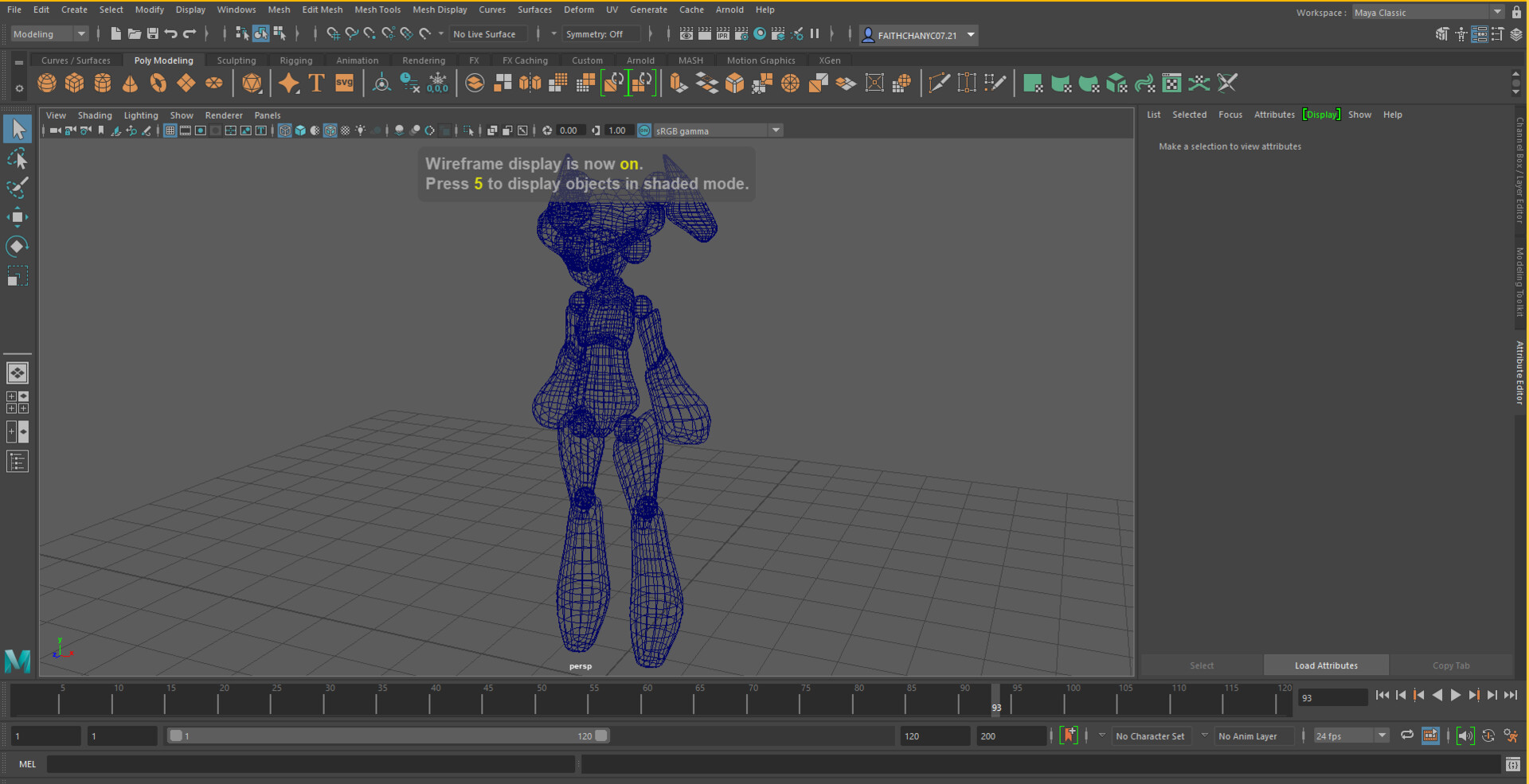 Faith Chan - Robot model