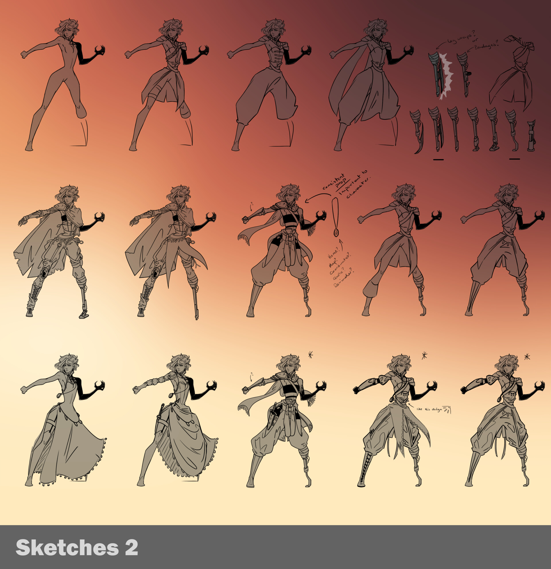 Kayleigh Norris - Ren Aldea Character Pre-visualisation