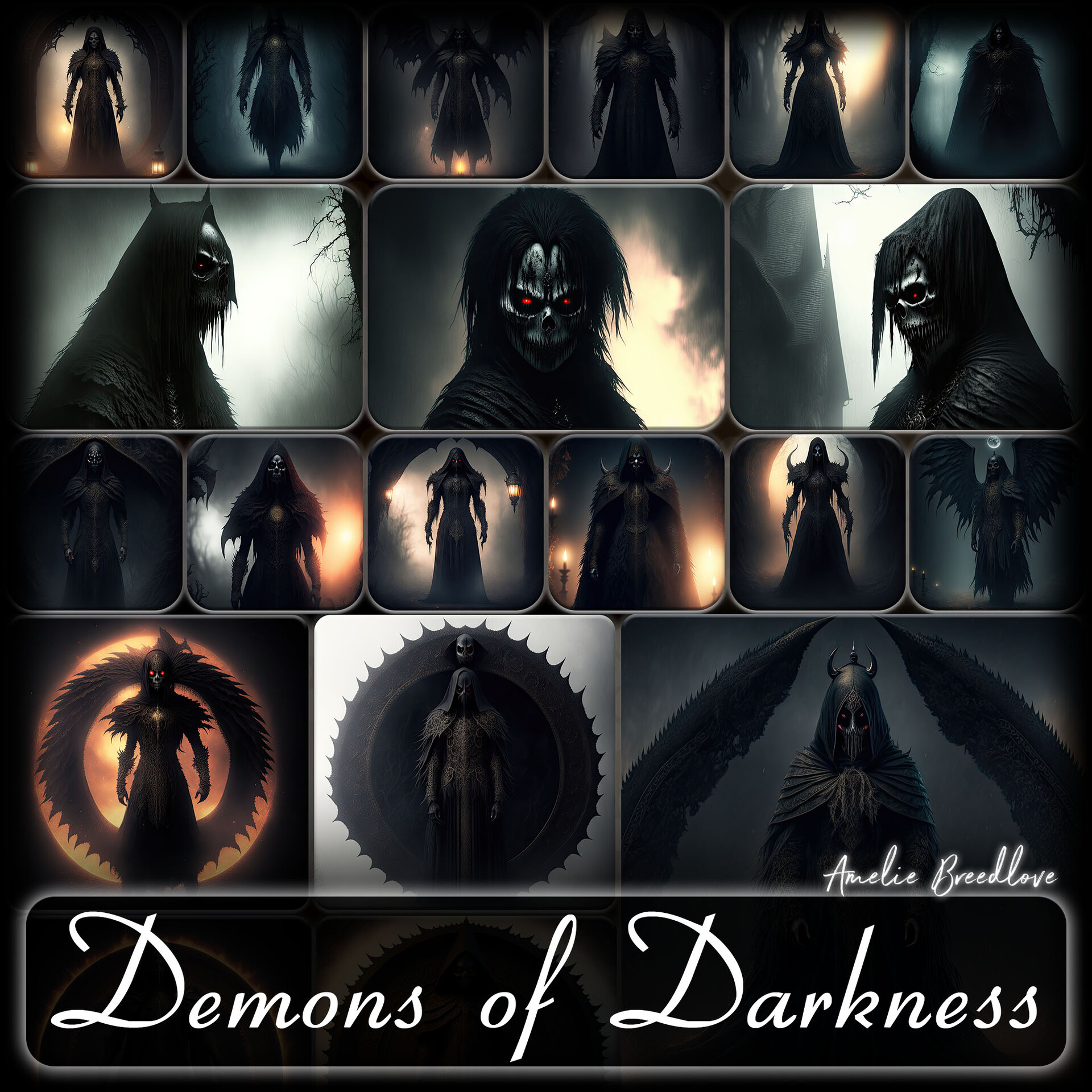 Amelie Breedlove - 200 Demons of Darkness Reference Pack | 4K | v.1