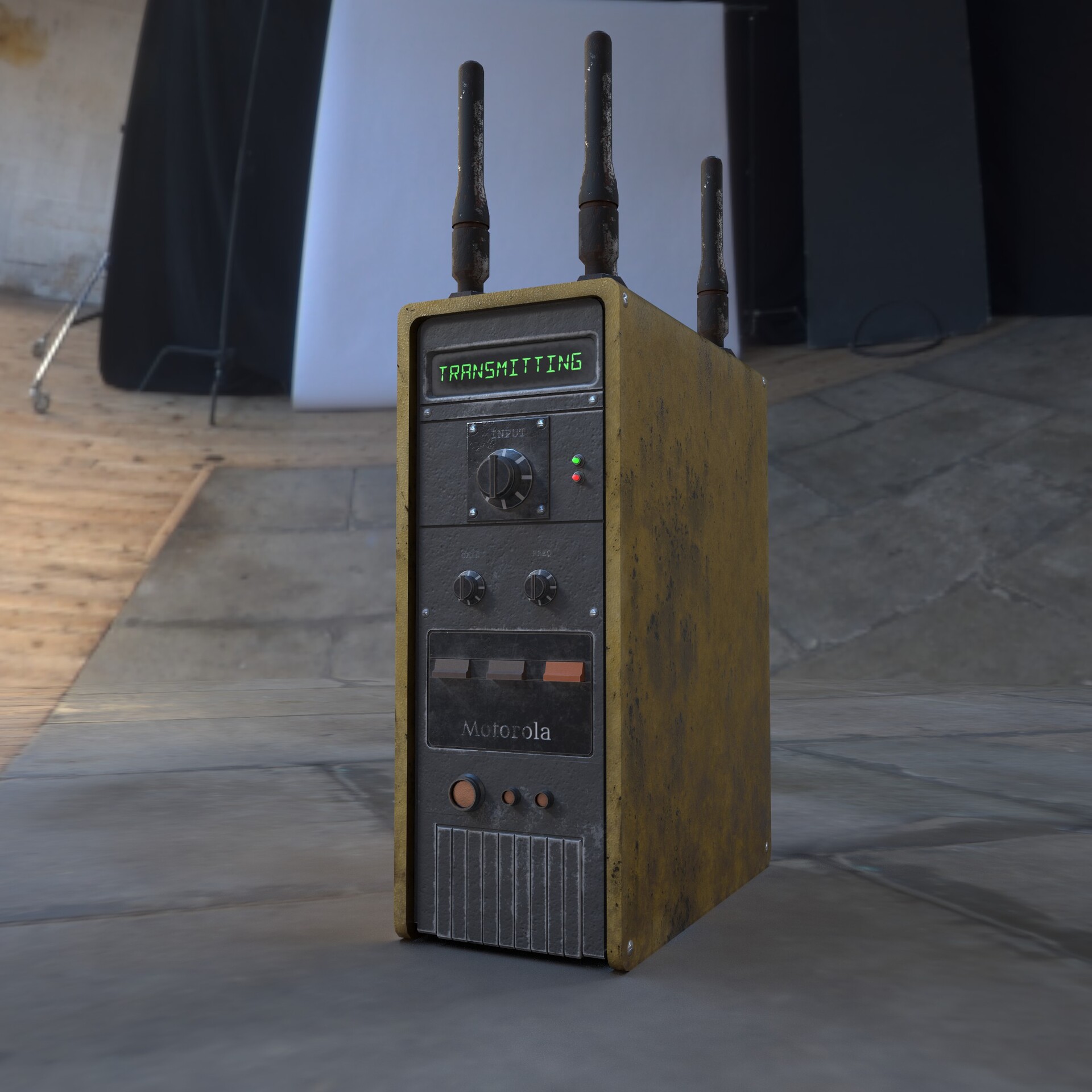 ArtStation - Radio Transmitter // Geiger counter