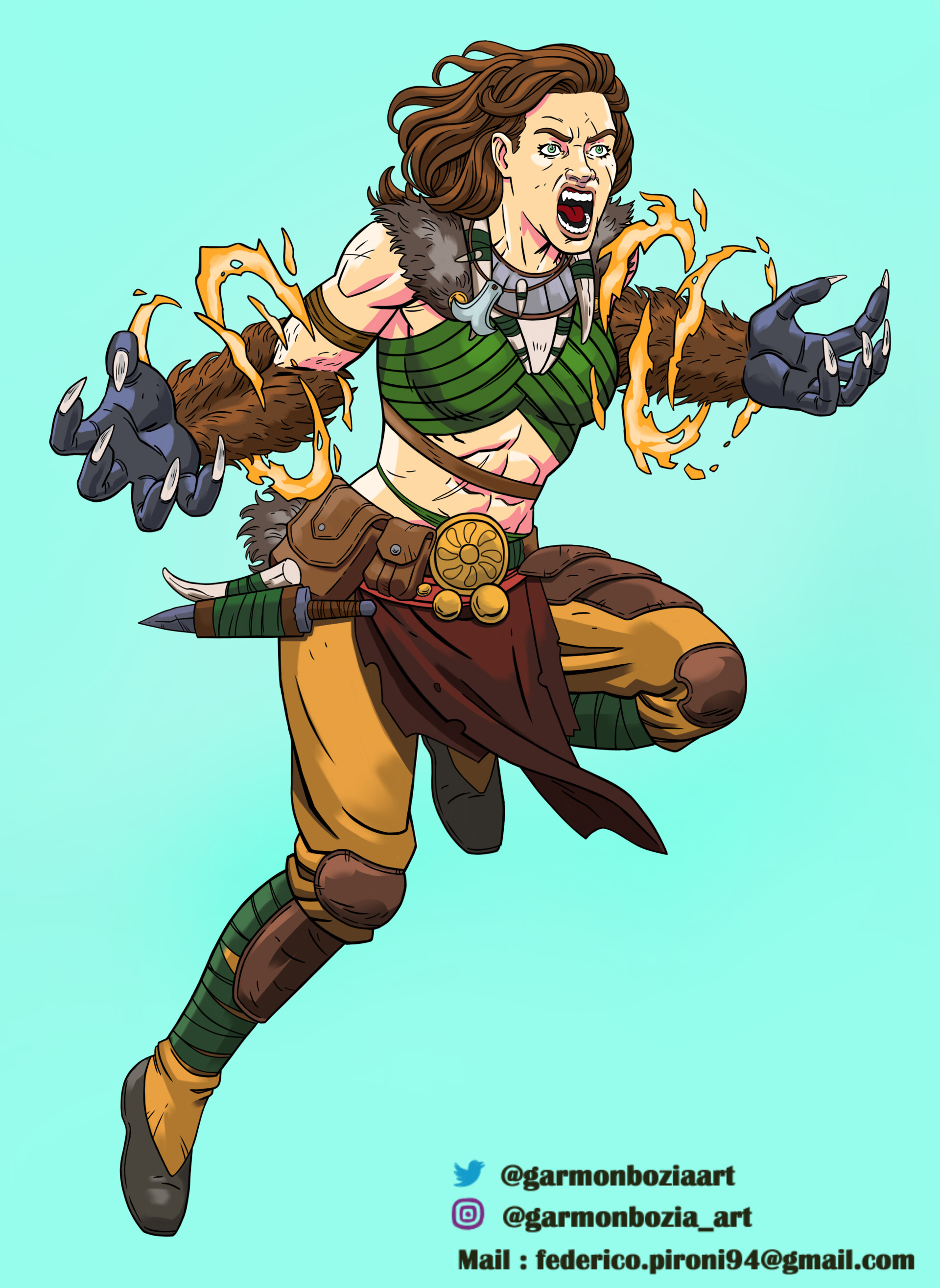 ArtStation - path of the beast barbarian