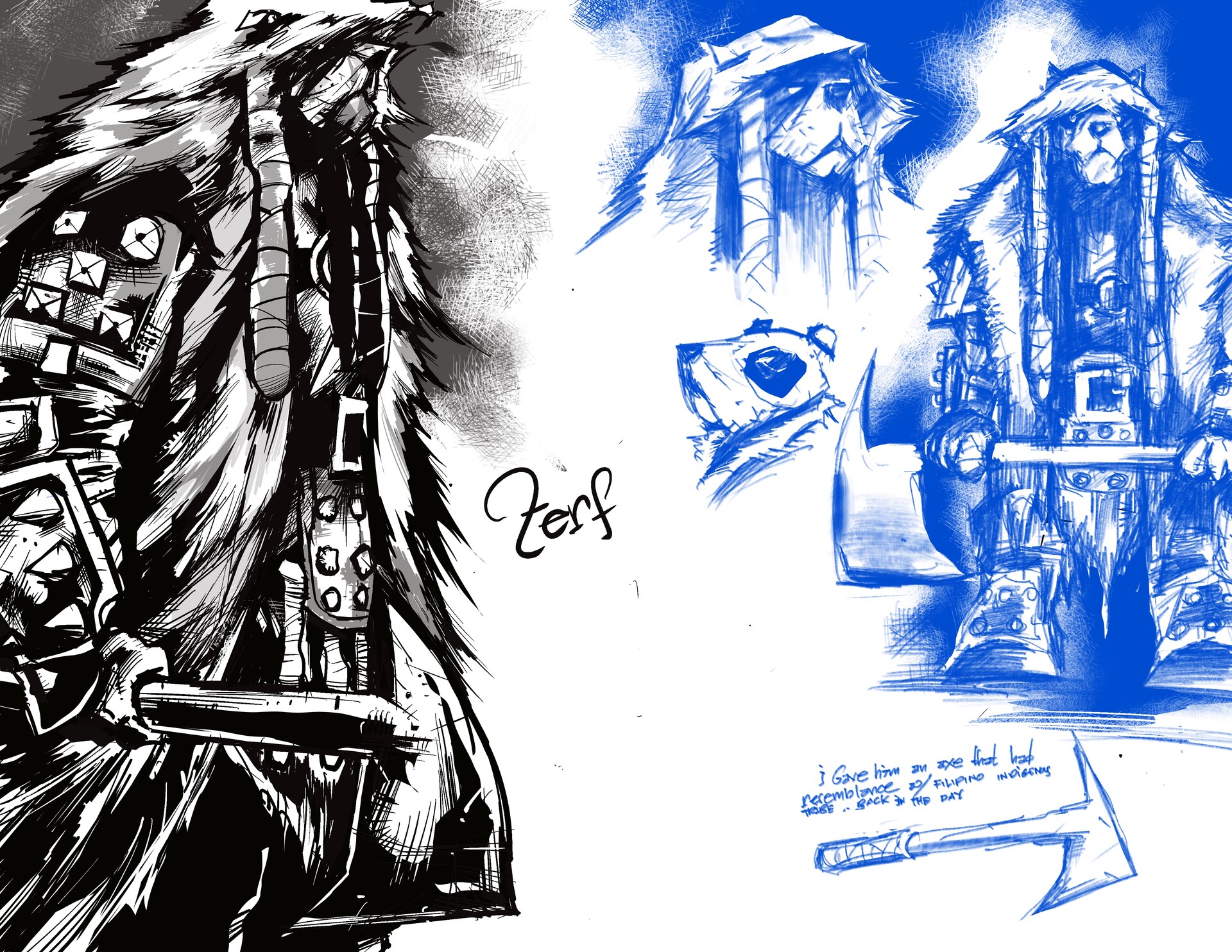 ArtStation - Scar character sketch concept art