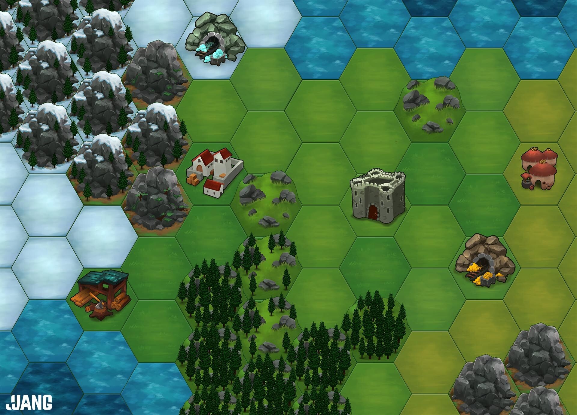 ArtStation - Conq - Game Assets for a Strategy Game