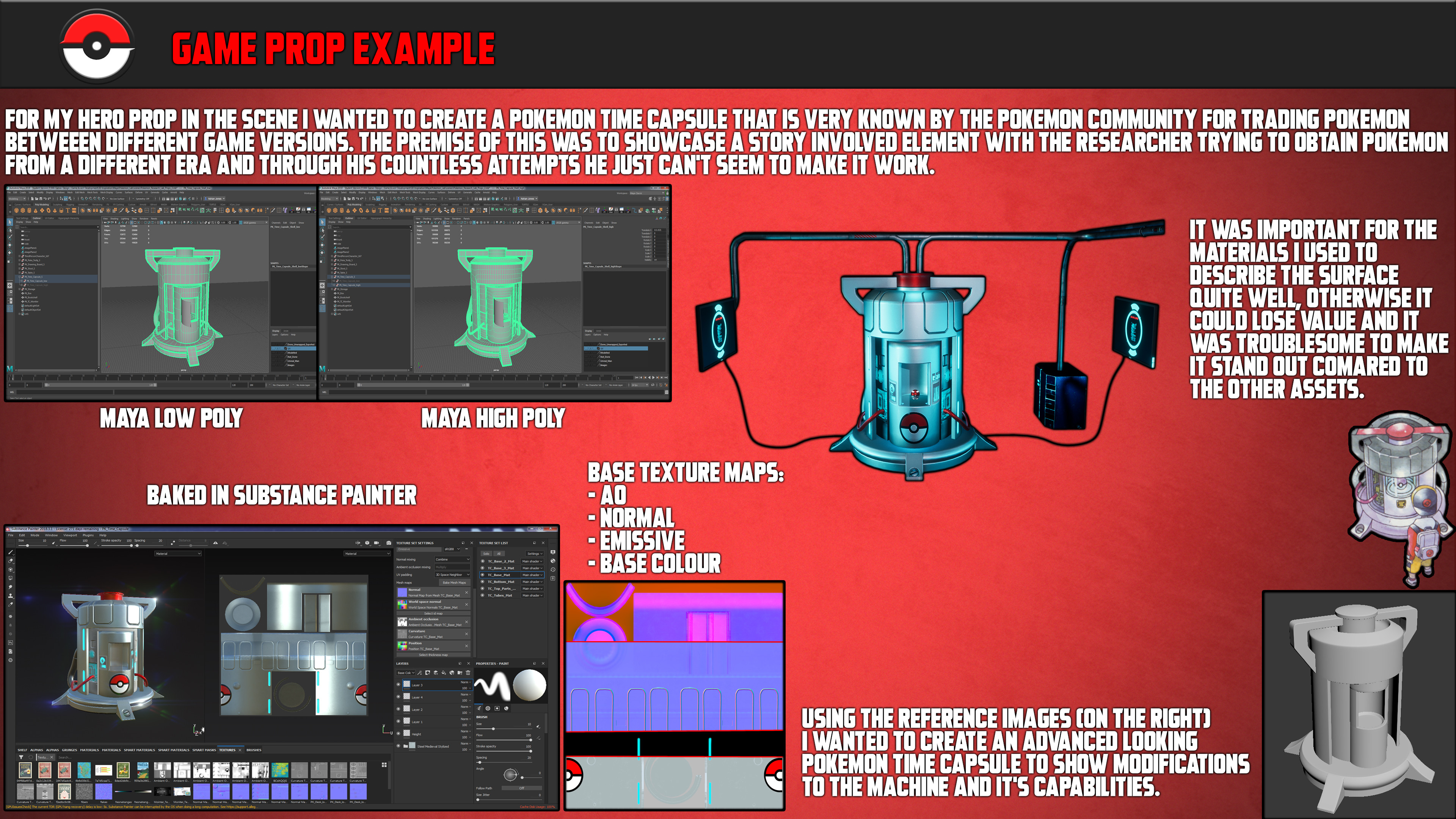 Adrian Jones - 3D Isometric Sci-fi Pokemon Research Lab (UE4)