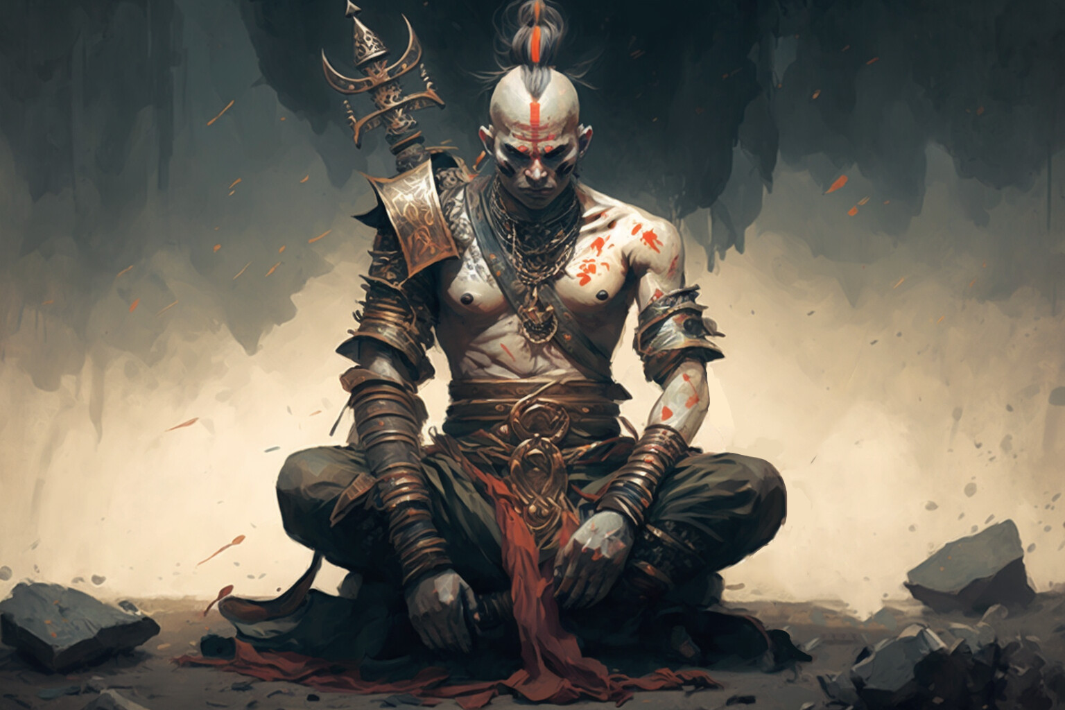 ArtStation - Different warriors prepare themself to battle