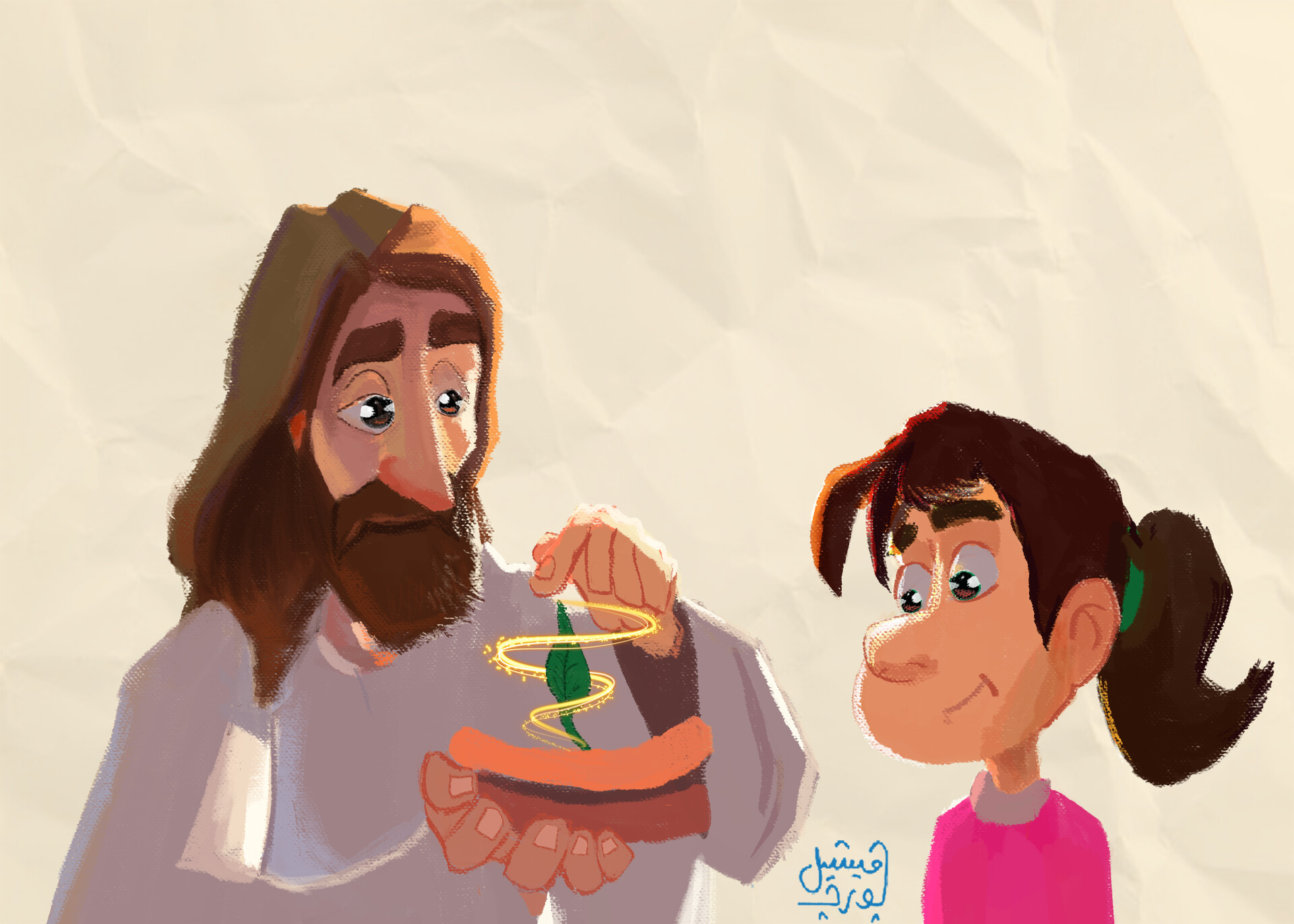 ArtStation - Only God who causes the growth.