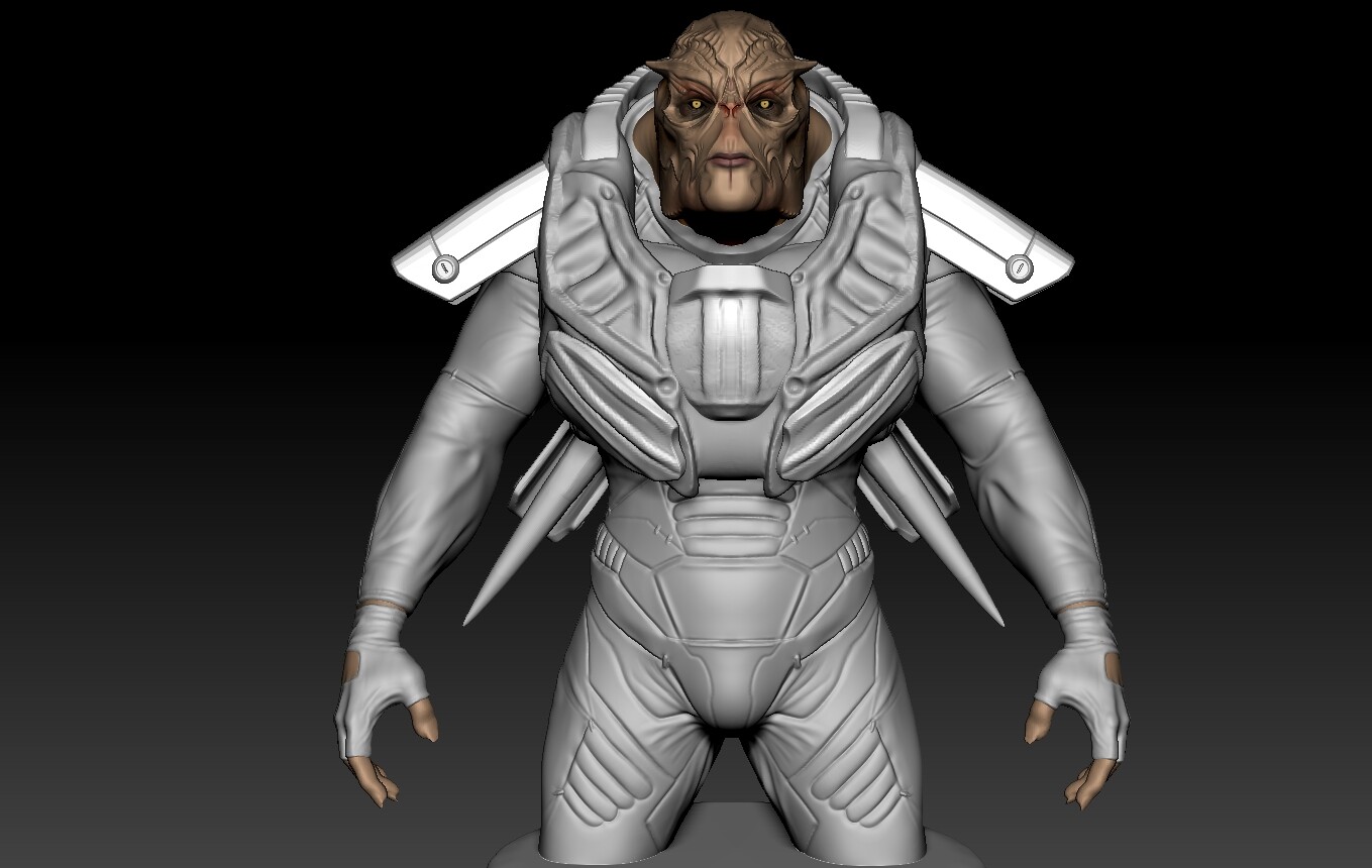 ArtStation - Durvo The AlienSoldier (Wip)