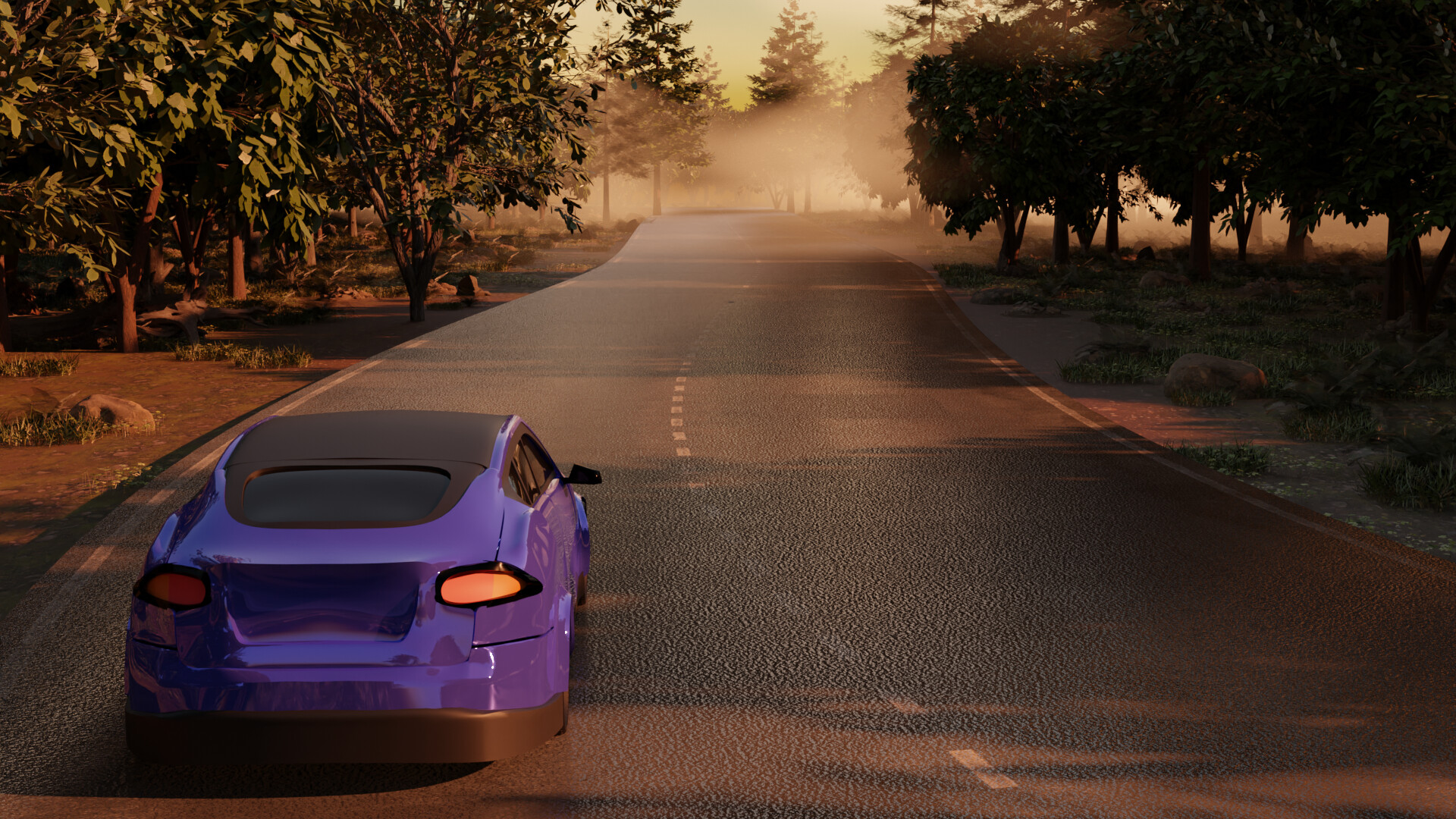 ArtStation - Car scene