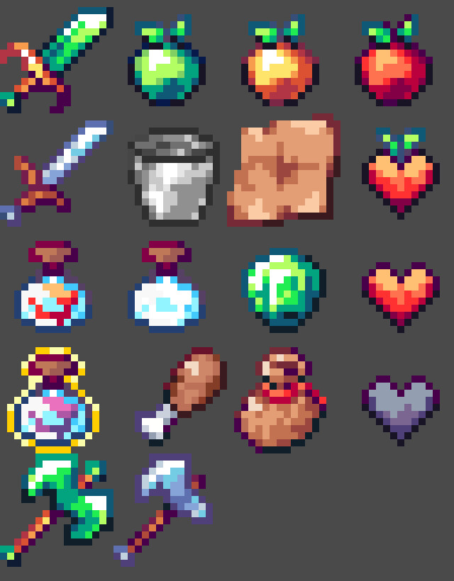 ArtStation - Items Pixelart