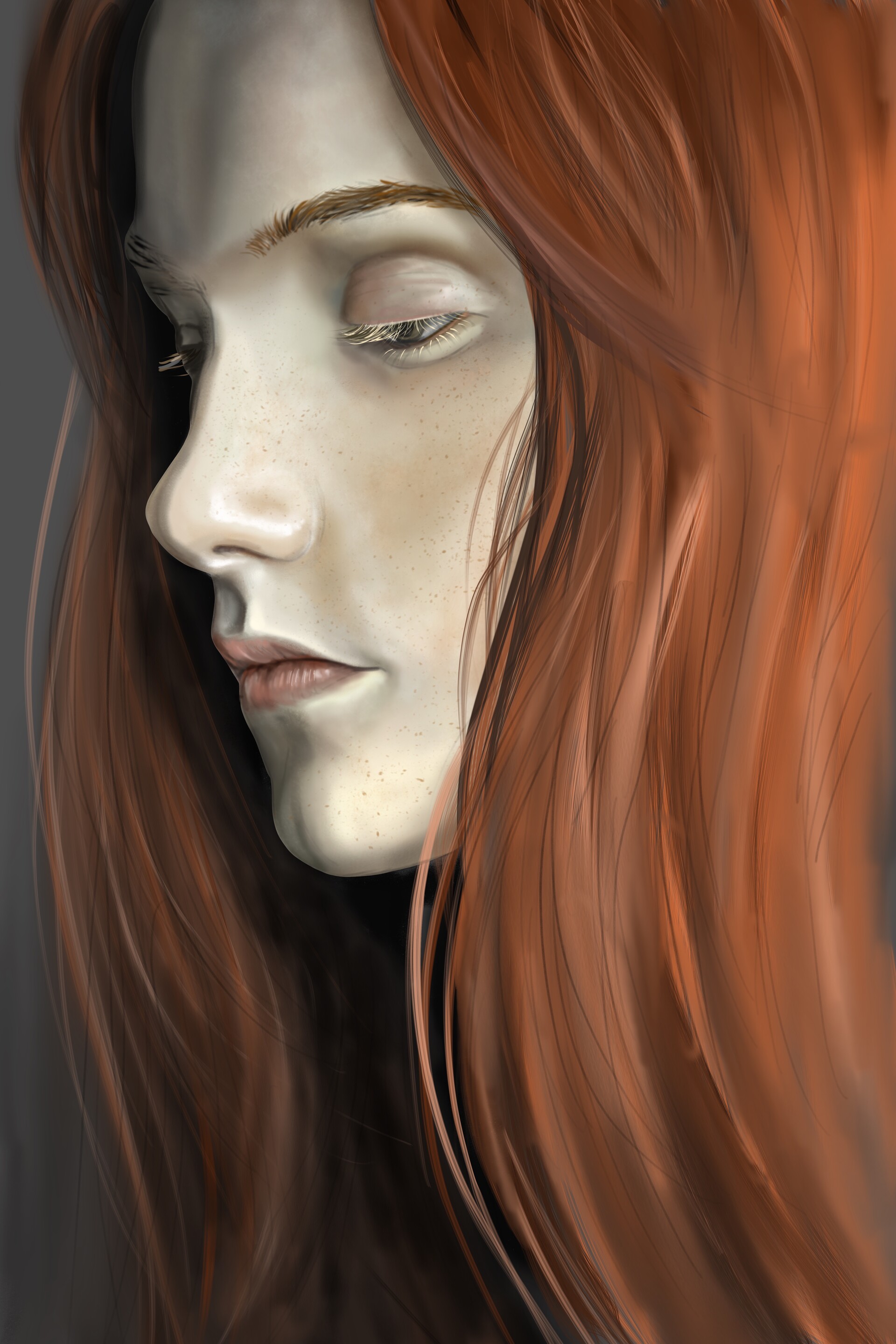 ArtStation - Red head