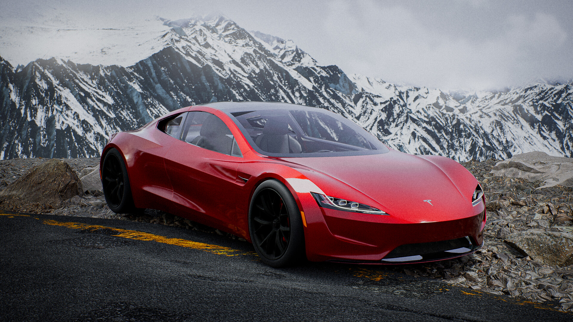 ArtStation - Tesla Roadster Visualization Project (UE 5)