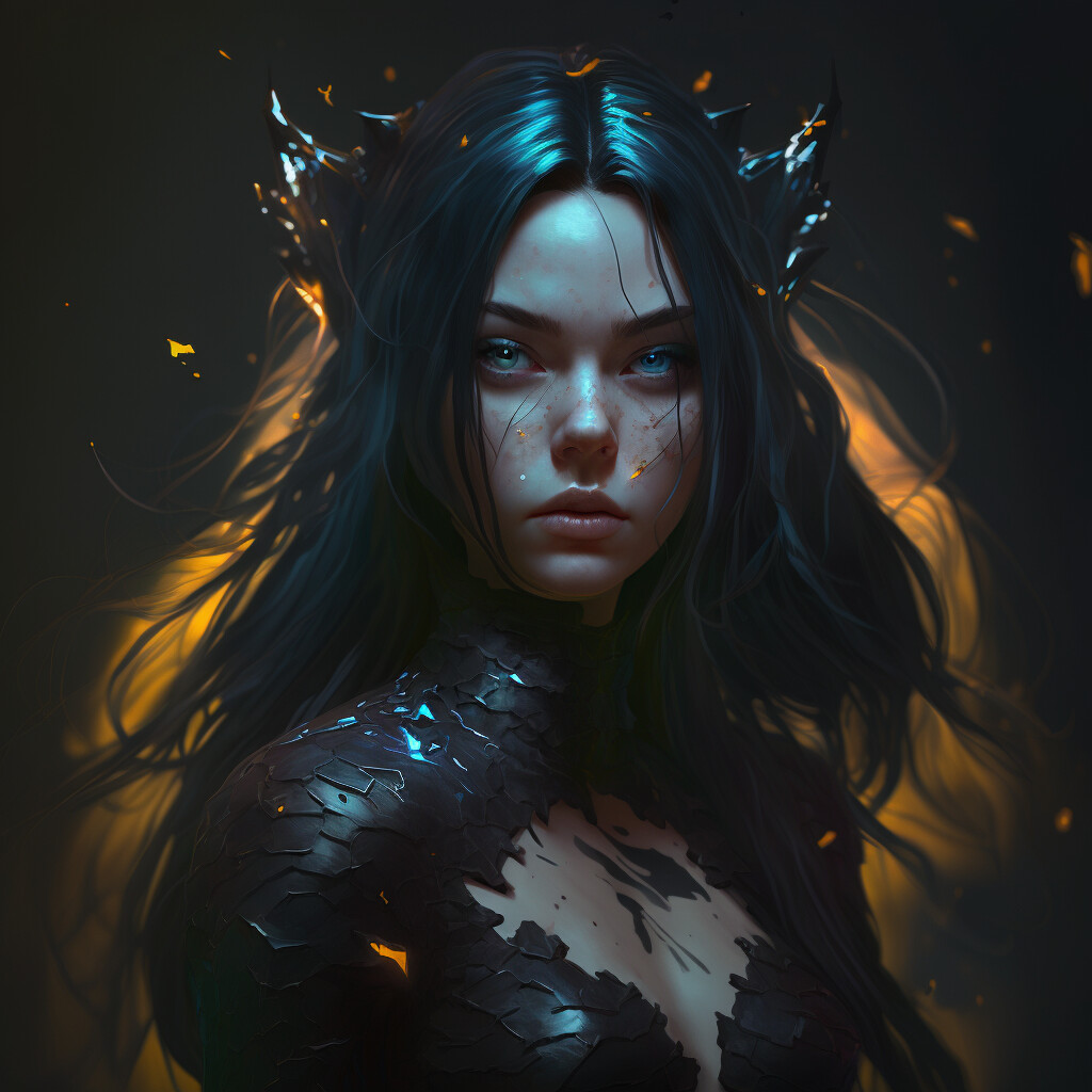 ArtStation - Dark Beauty: A Gothic Portrait 2