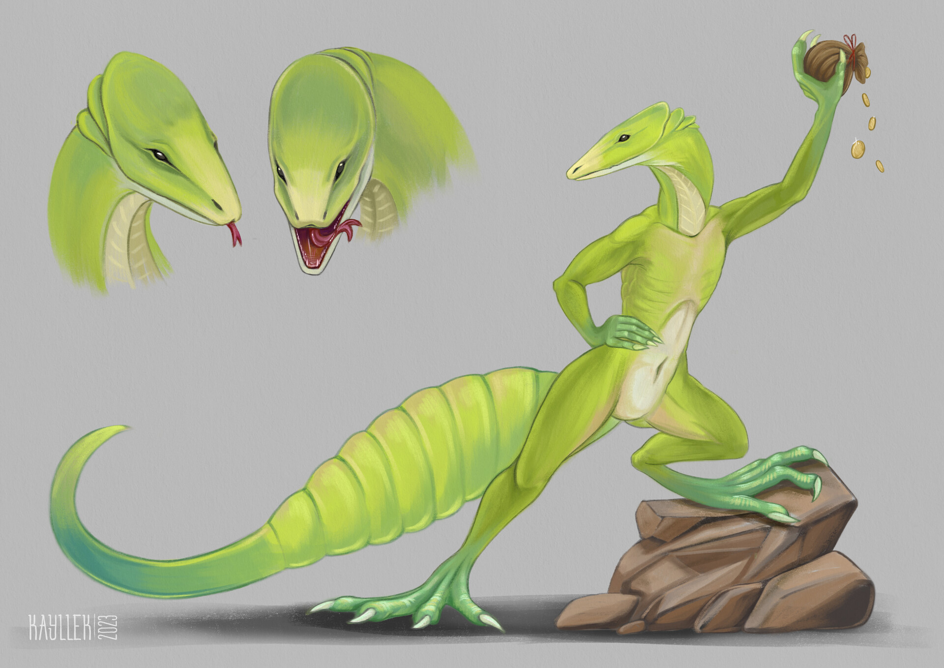 ArtStation - Robber Lizard adopt