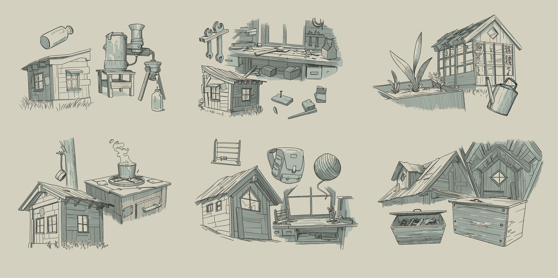 Michel Donze - Among Trees - Journal Sketches