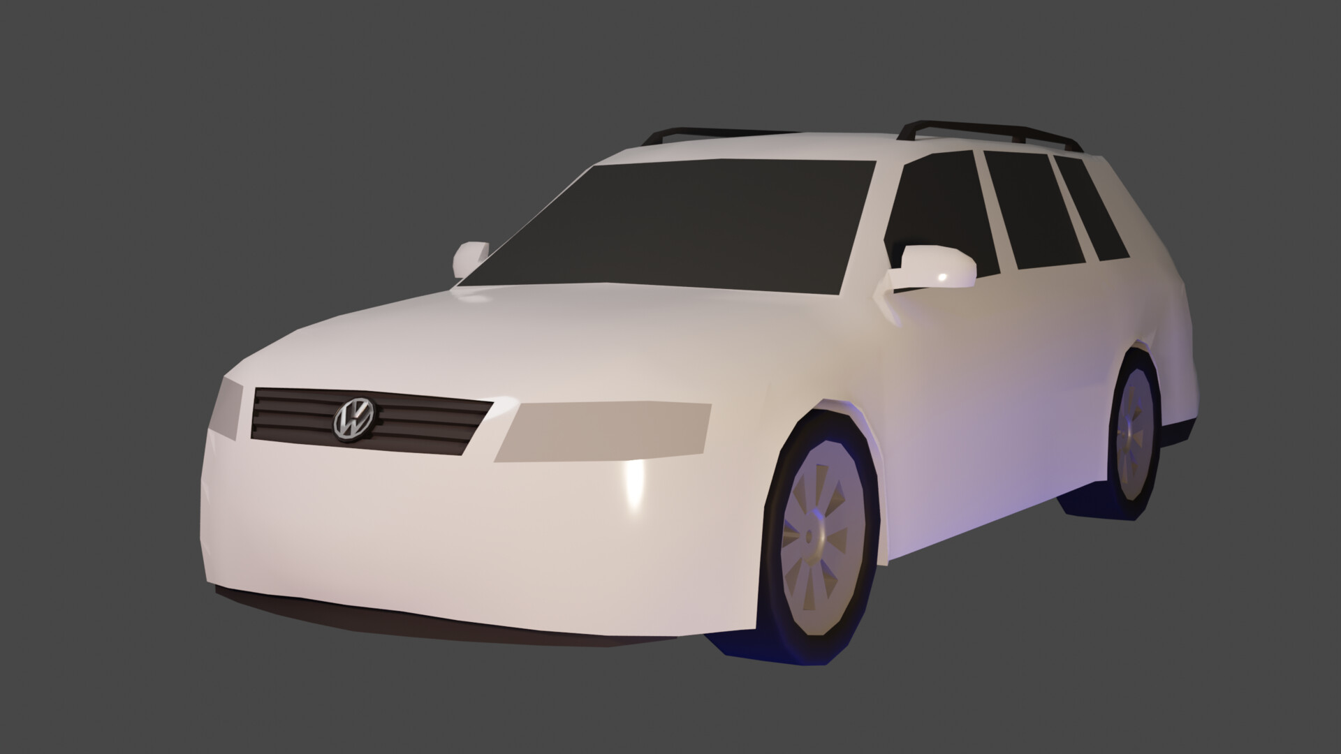 ArtStation - Volkswagen Passat low-poly